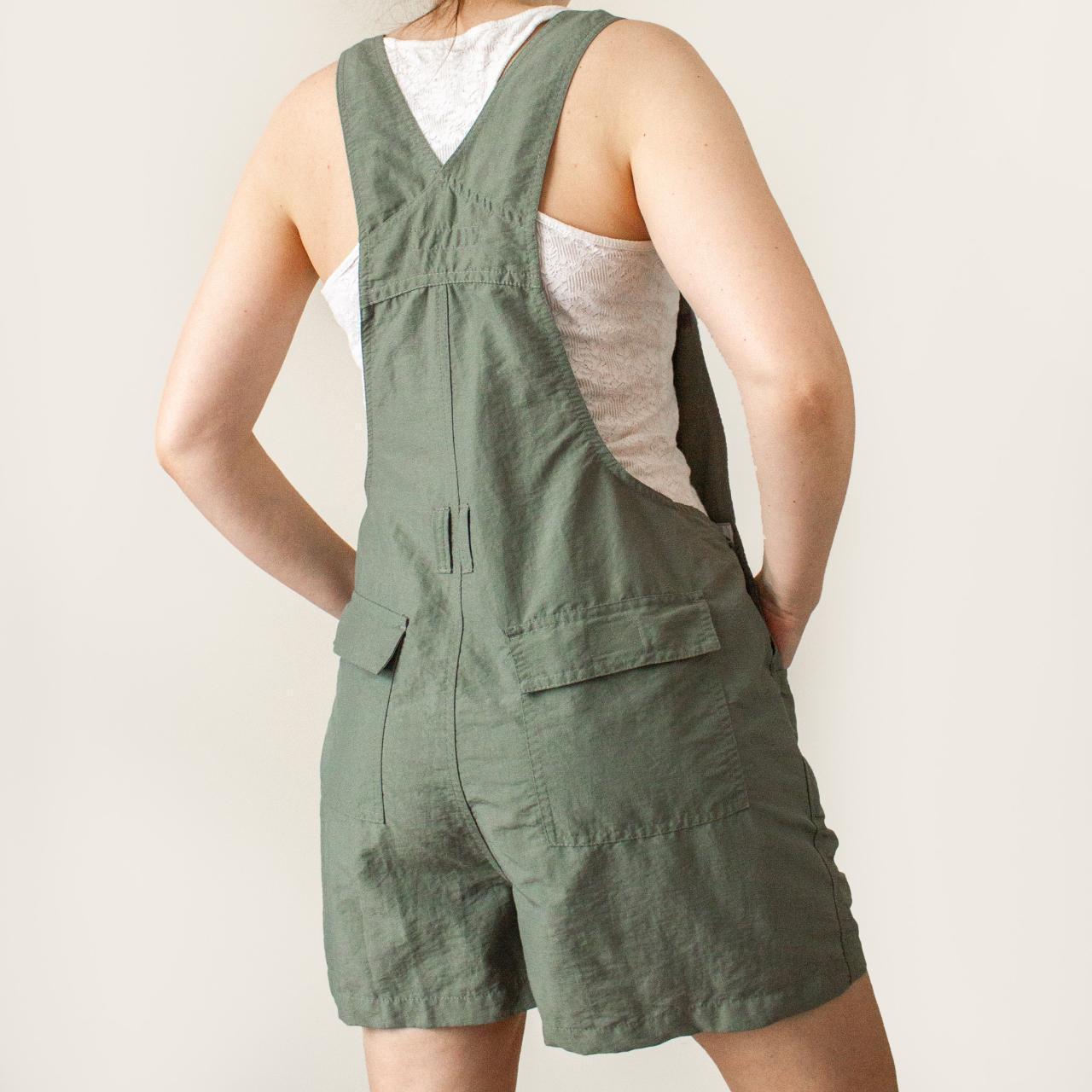Vintage sage green shortalls Overalls have... - Depop