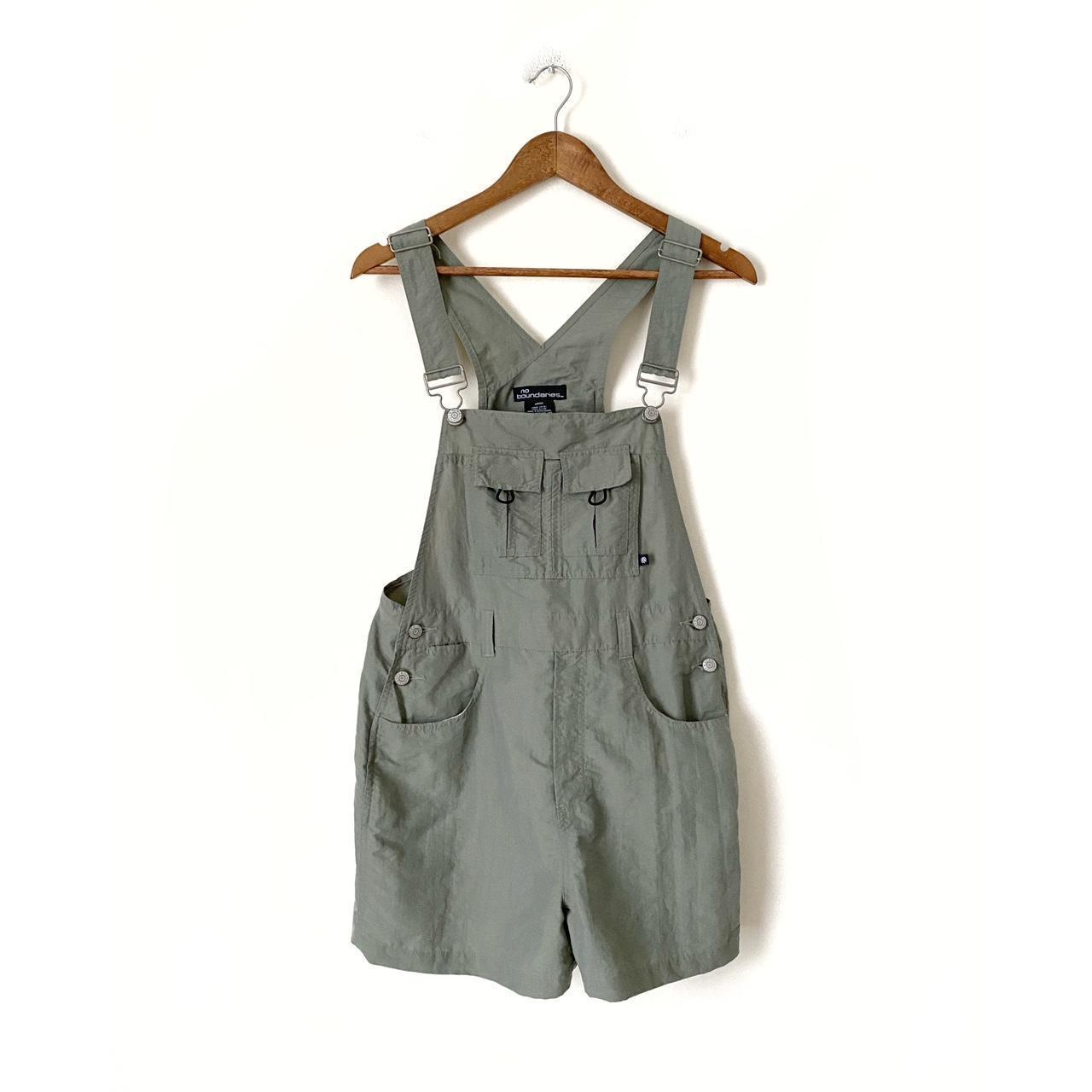 Vintage sage green shortalls Overalls have... - Depop