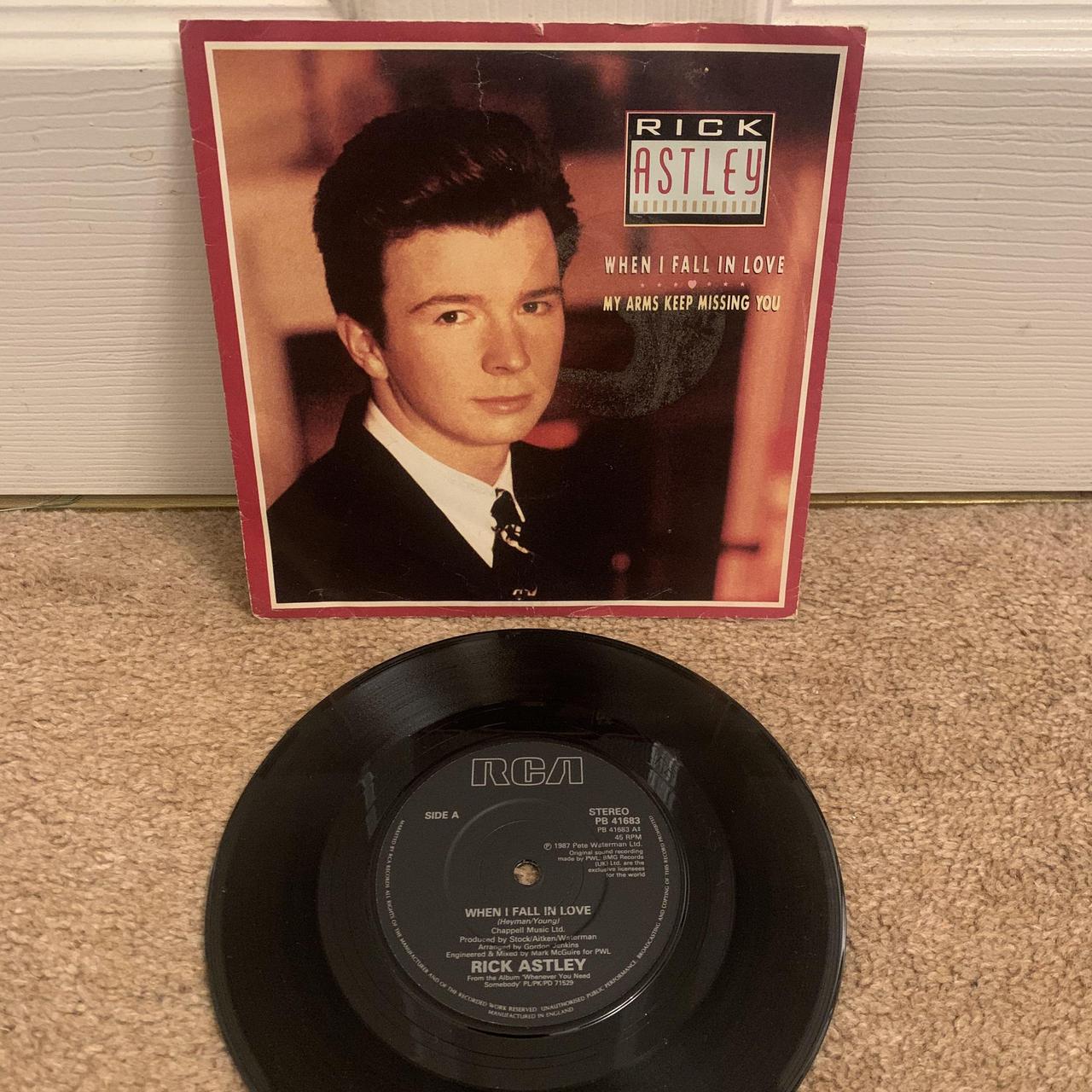 Rick Astley When I Fall In Love Single 7” Vinyl 1987 - Depop