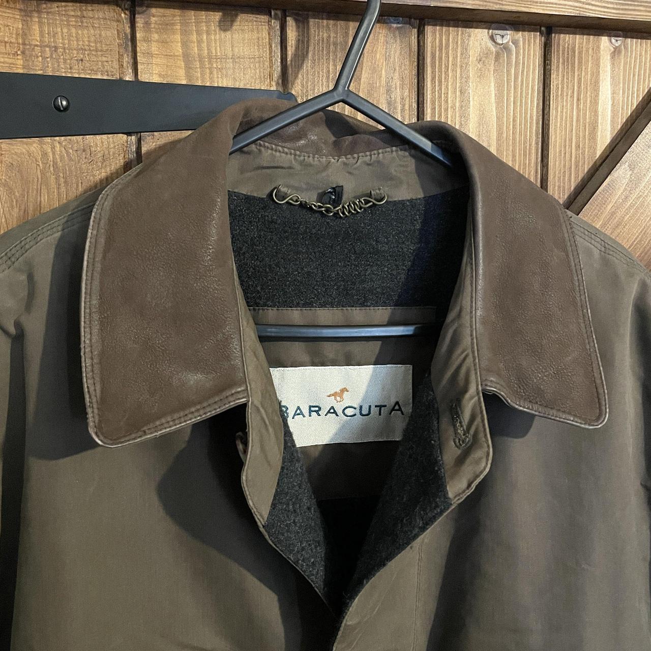 Baracuta Mens Brown Chore Long Padded Trench... - Depop