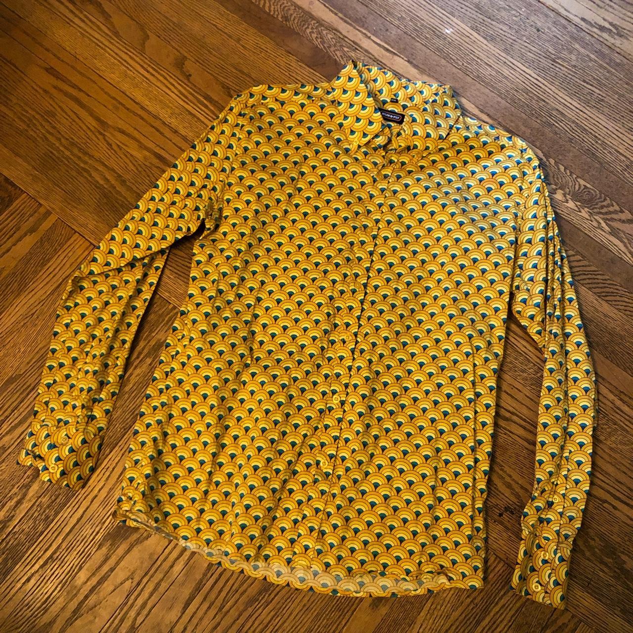 Vintage look by"Run and Fly" button down collar XXL.... - Depop