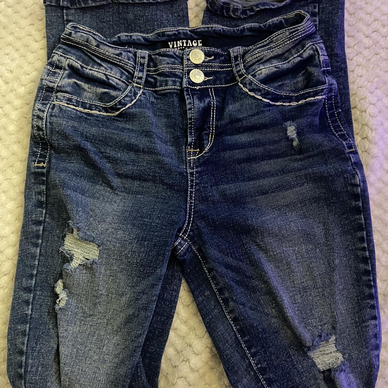 “Vintage” Almost Famous jeans! size 3 but i’d say... - Depop