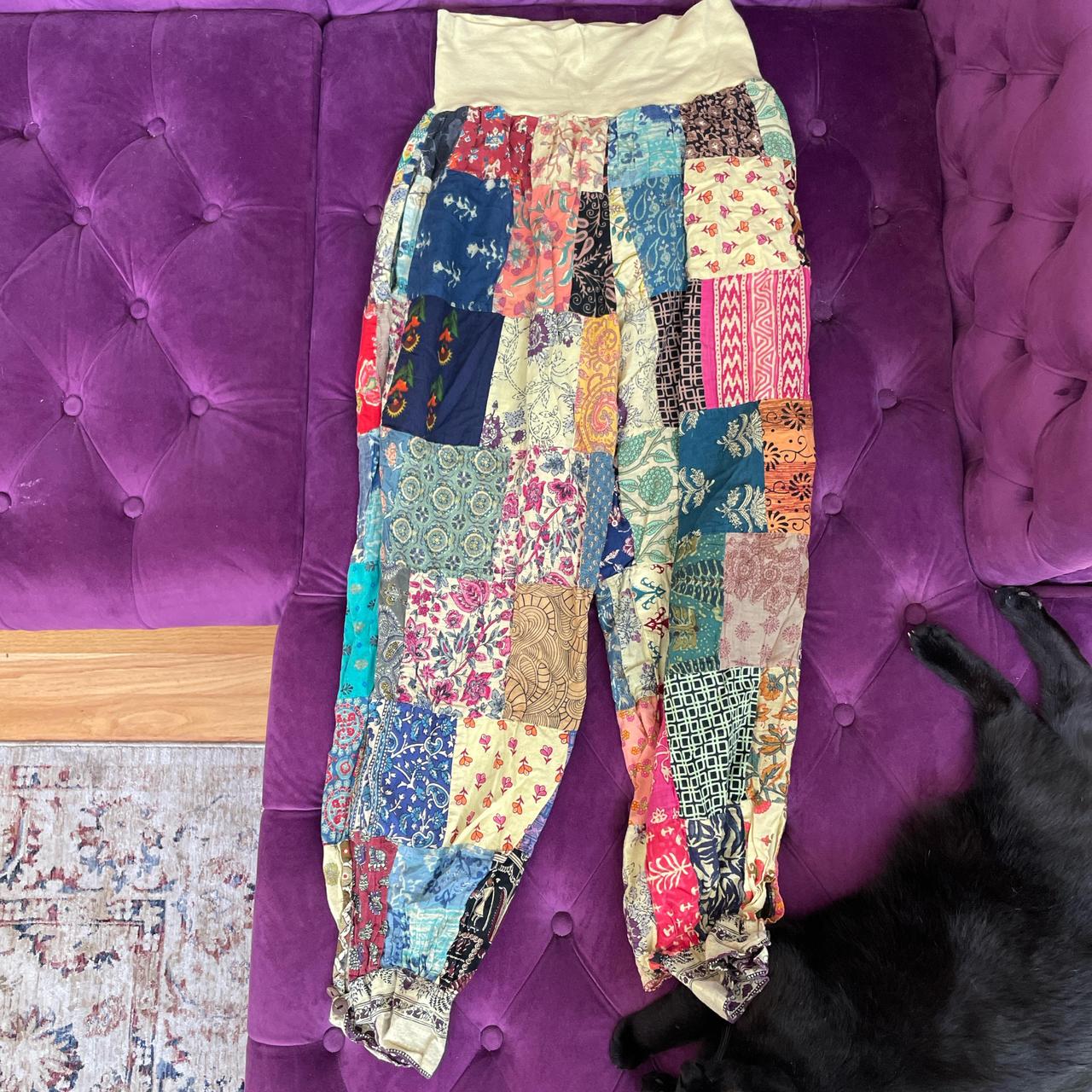 Gypsy Rose pattern pants. Very comfy. Waistband is... - Depop