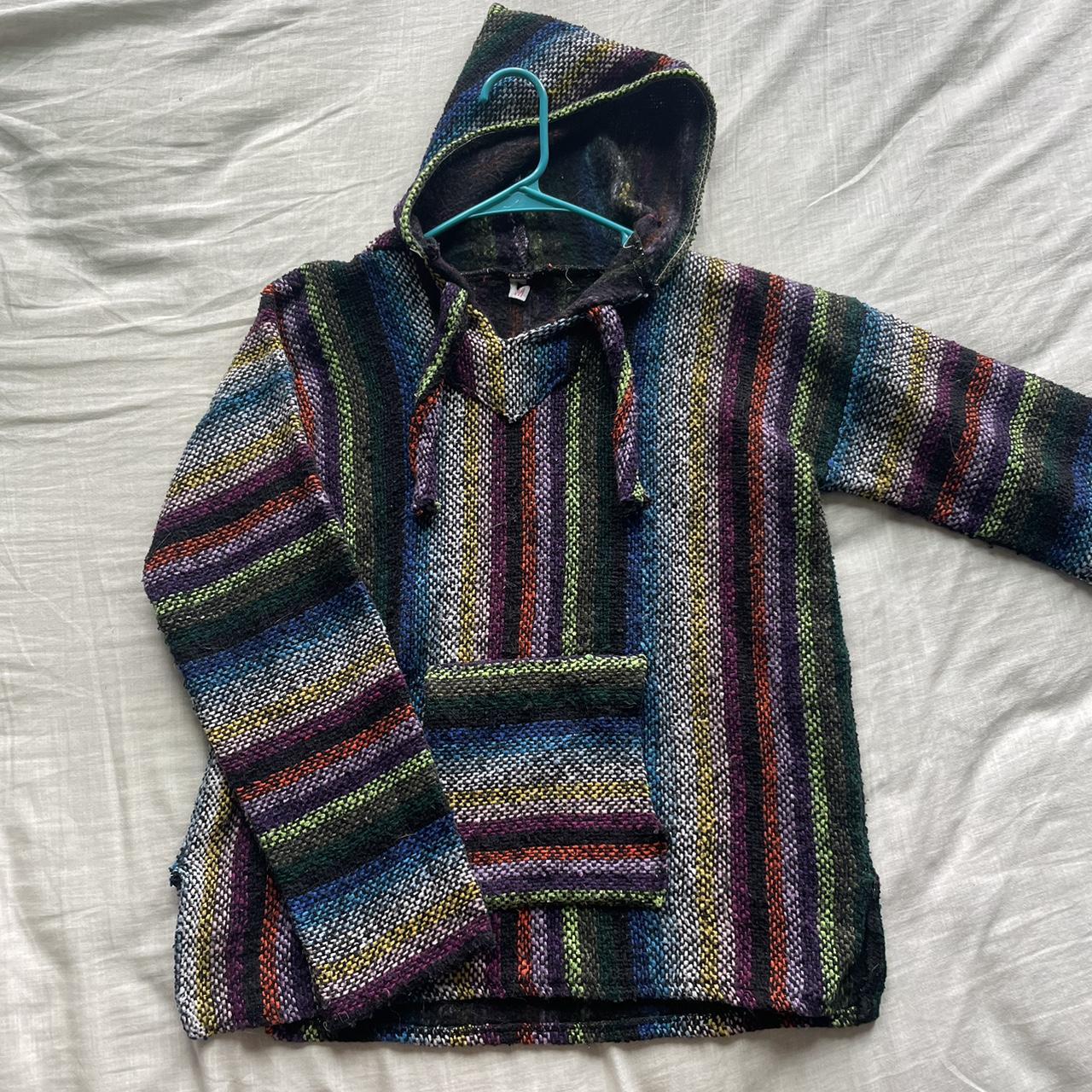 multi colored women’s drug rug super soft on the... - Depop