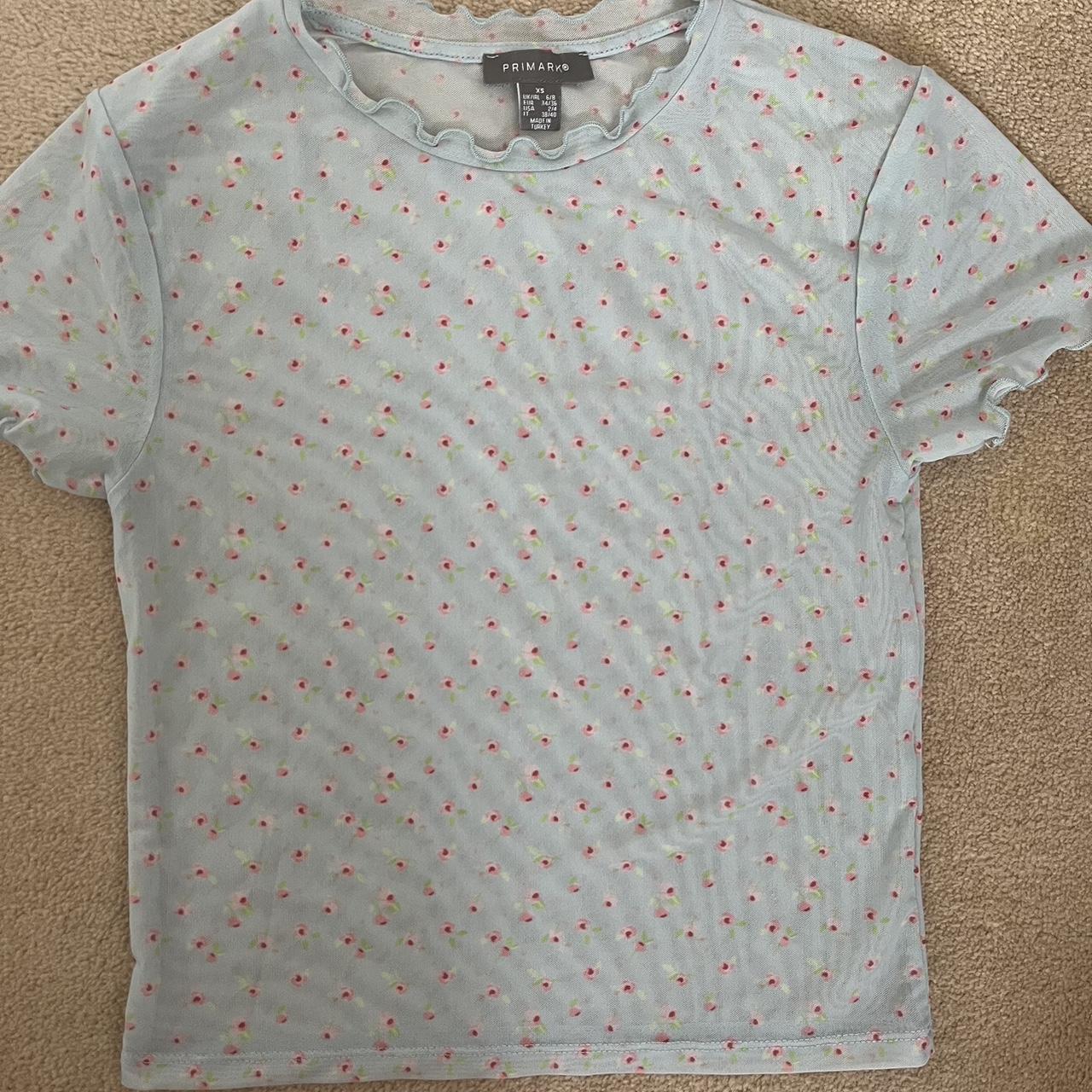 Primark Women's Blue Crop-top | Depop