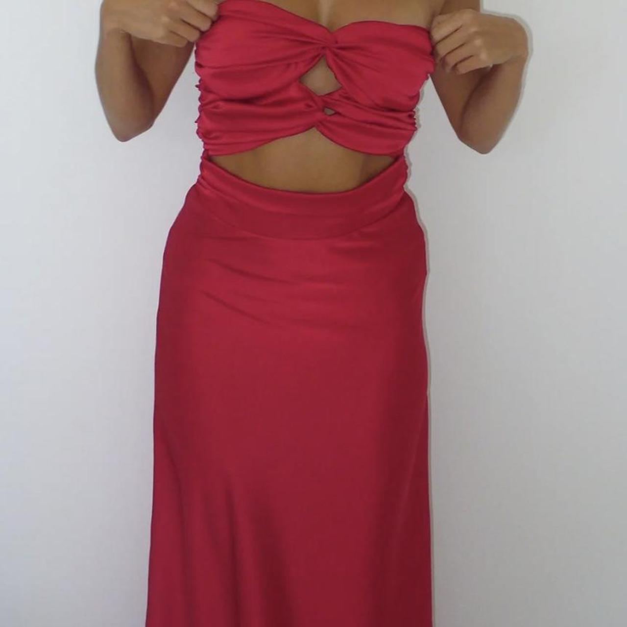 HNTR THE LABLE INKA GOWN WINE Og $233 Size xs Hntr... - Depop