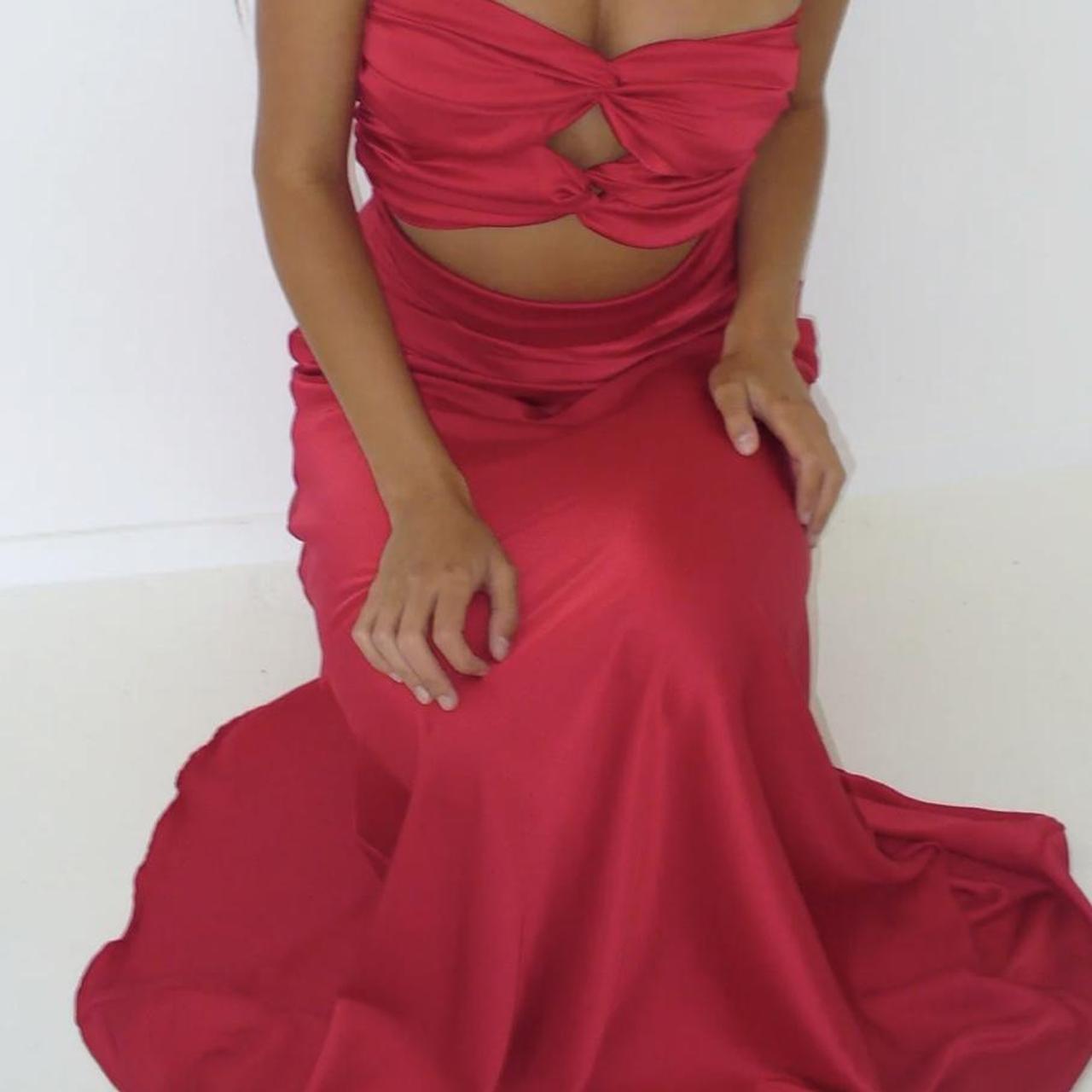 HNTR THE LABLE INKA GOWN WINE Og $233 Size xs Hntr... - Depop