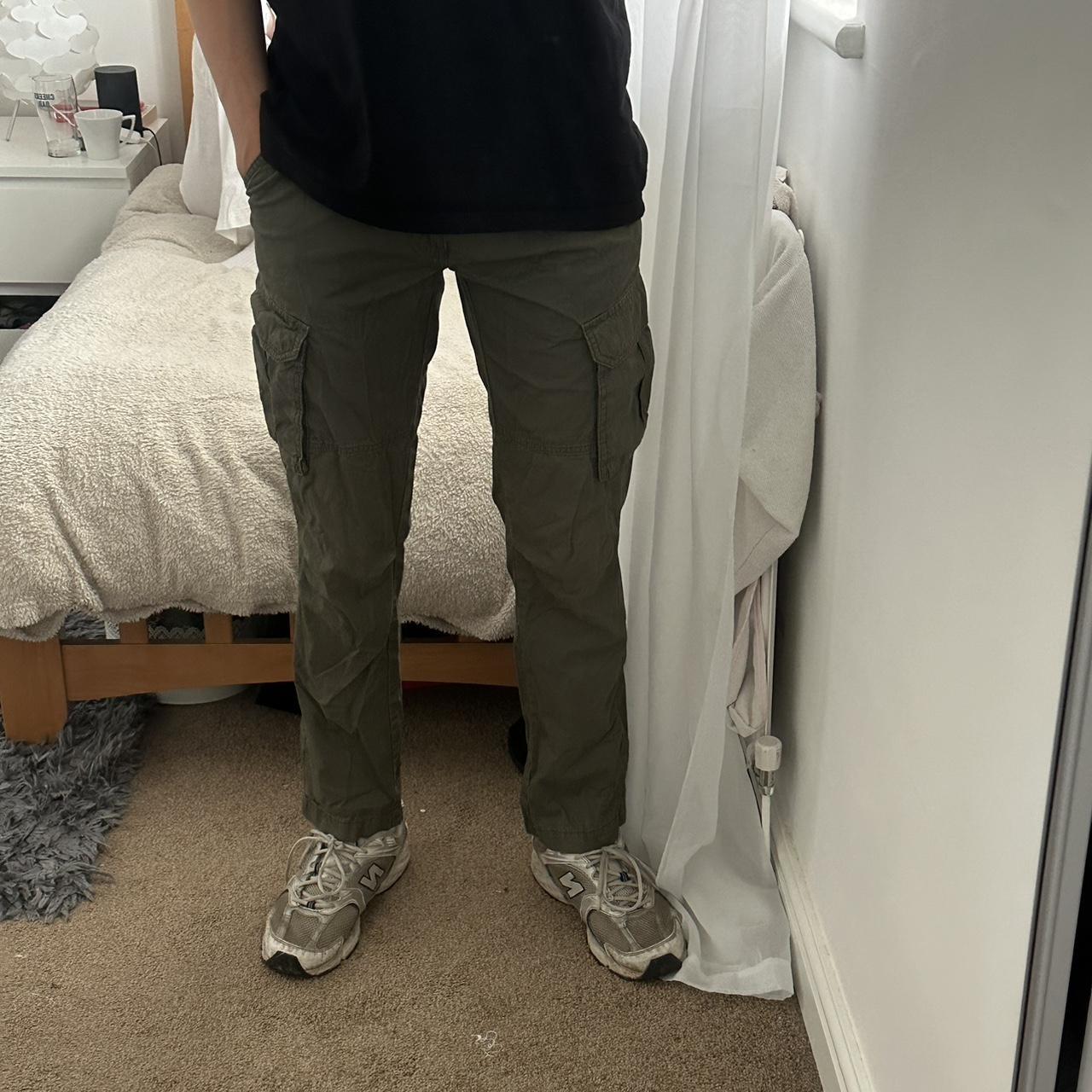 Street style khaki cargos Great condition and... - Depop