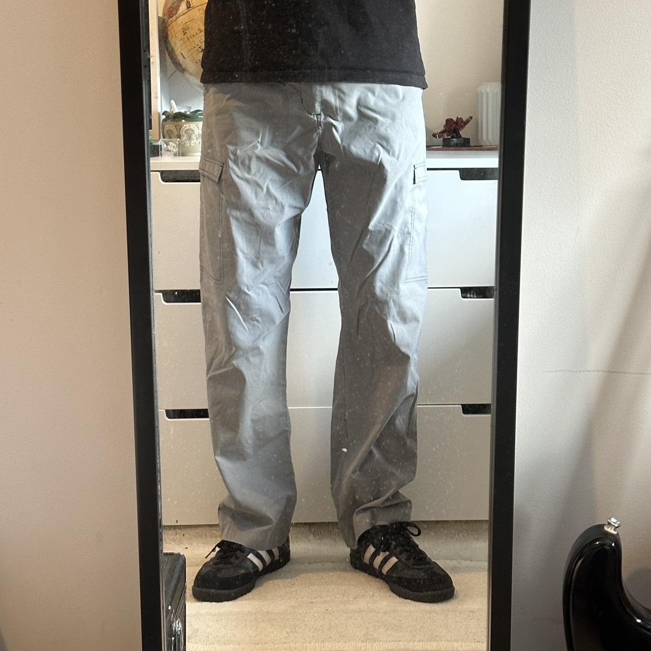 Light grey baggy street style cargos Great... - Depop