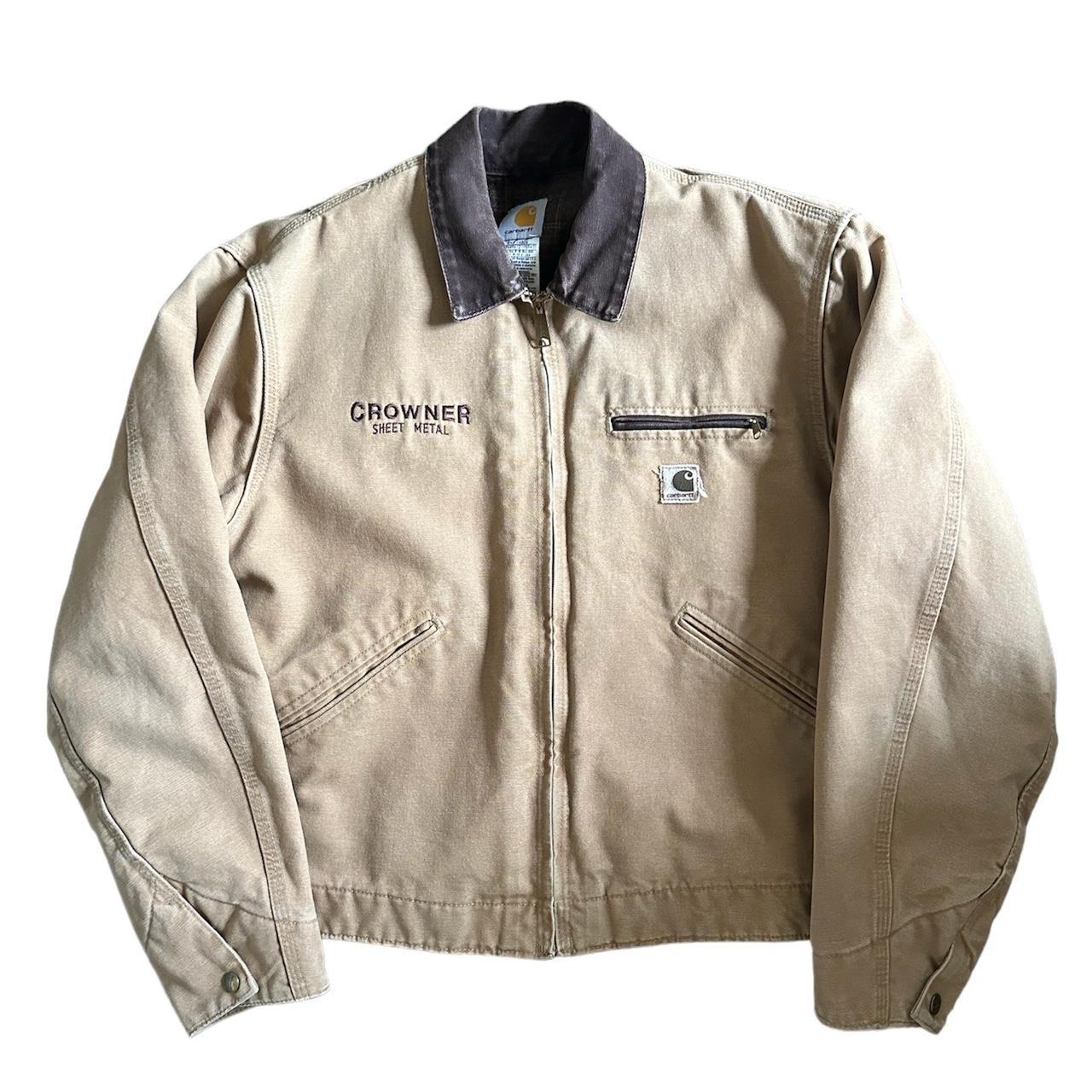 Carhartt Work Jacket Size L Slight Fading Great... - Depop
