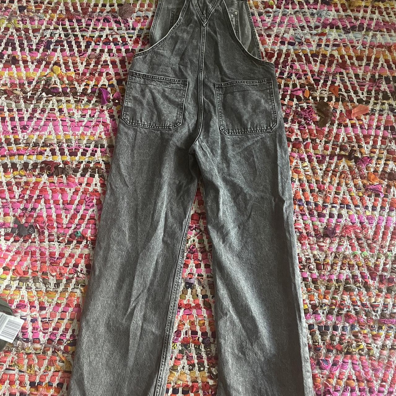 GAP Dark Gray Denim Jean Overalls Size 18-20 - Depop