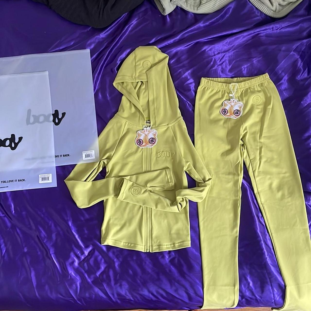 BODY by Raven Tracy green tracksuit - top and pants... - Depop