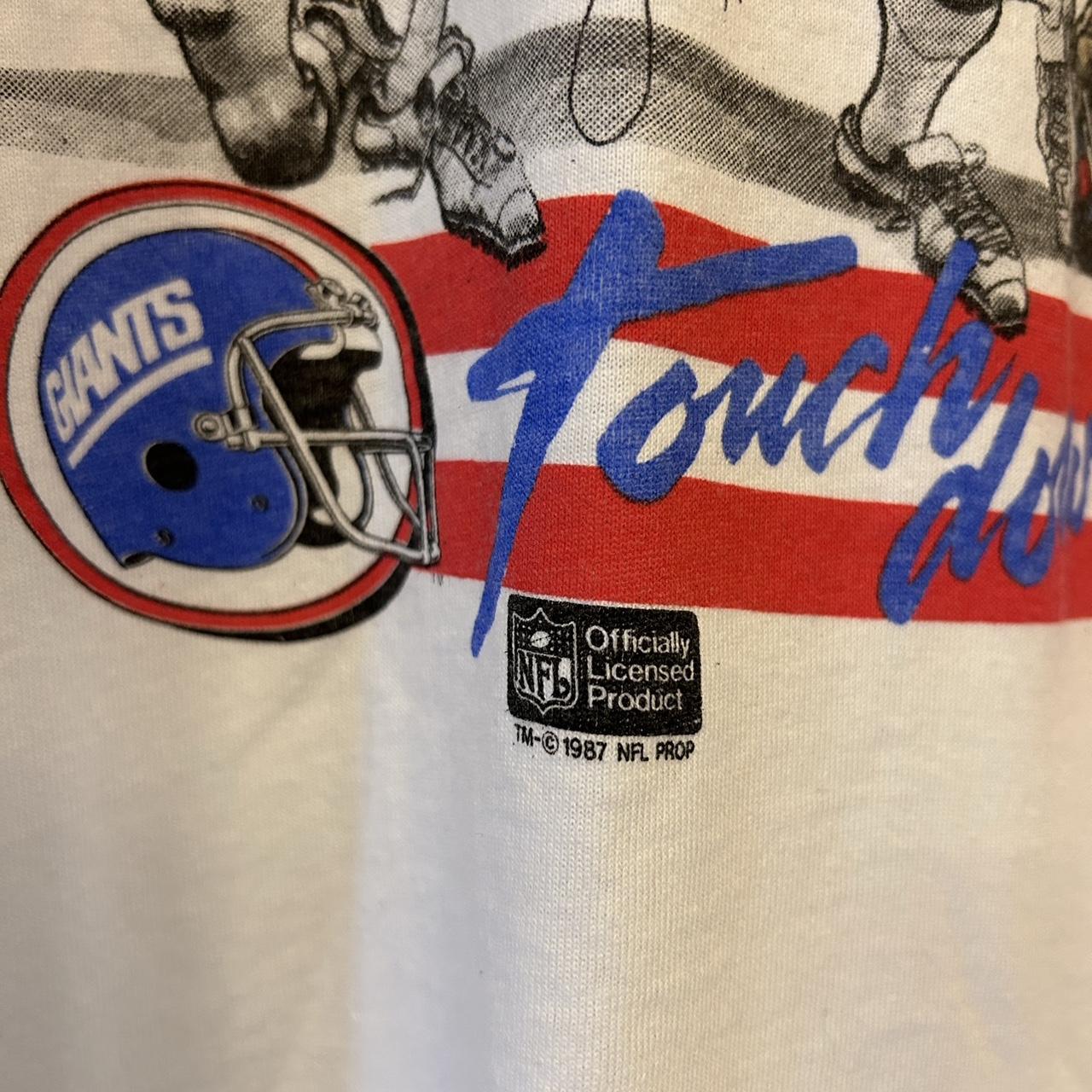 1987 New York Giants Touchdown Club T-Shirt Size... - Depop