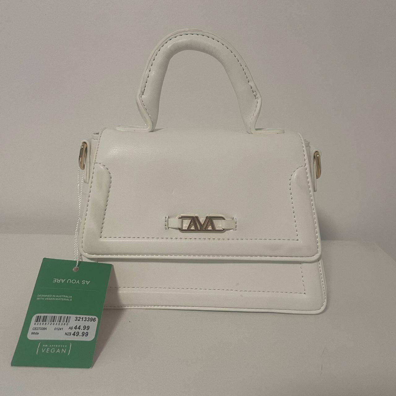 Aya small white handbag, never used. some marks due... - Depop