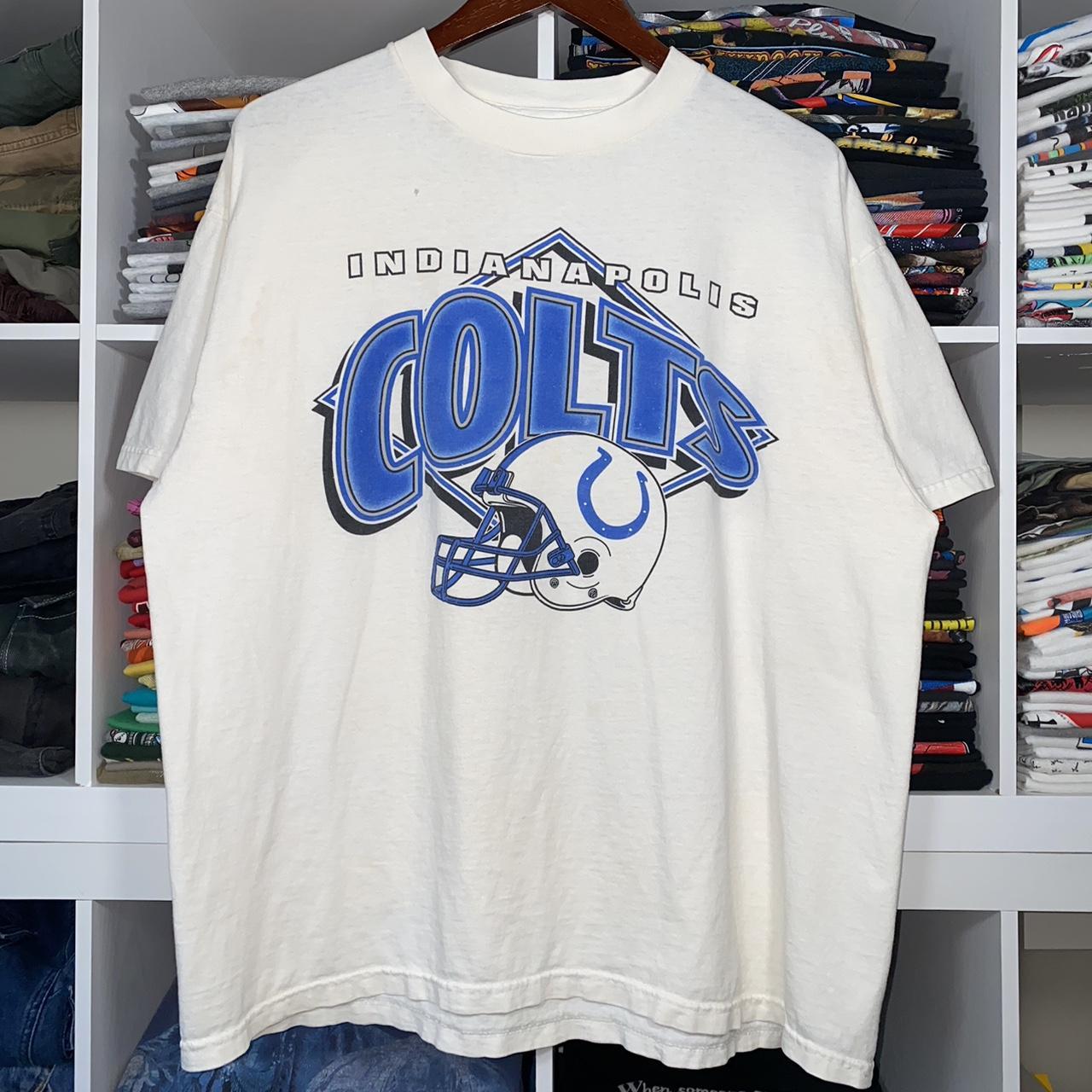vintage 90s indianapolis colts t shirt size XL.... - Depop