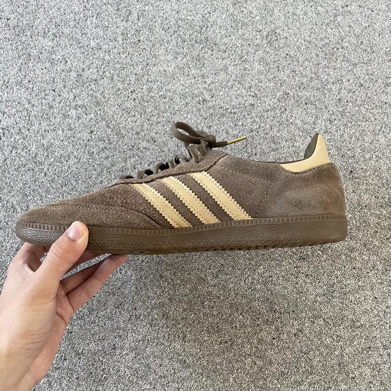 Adidas Men's Brown Trainers | Depop
