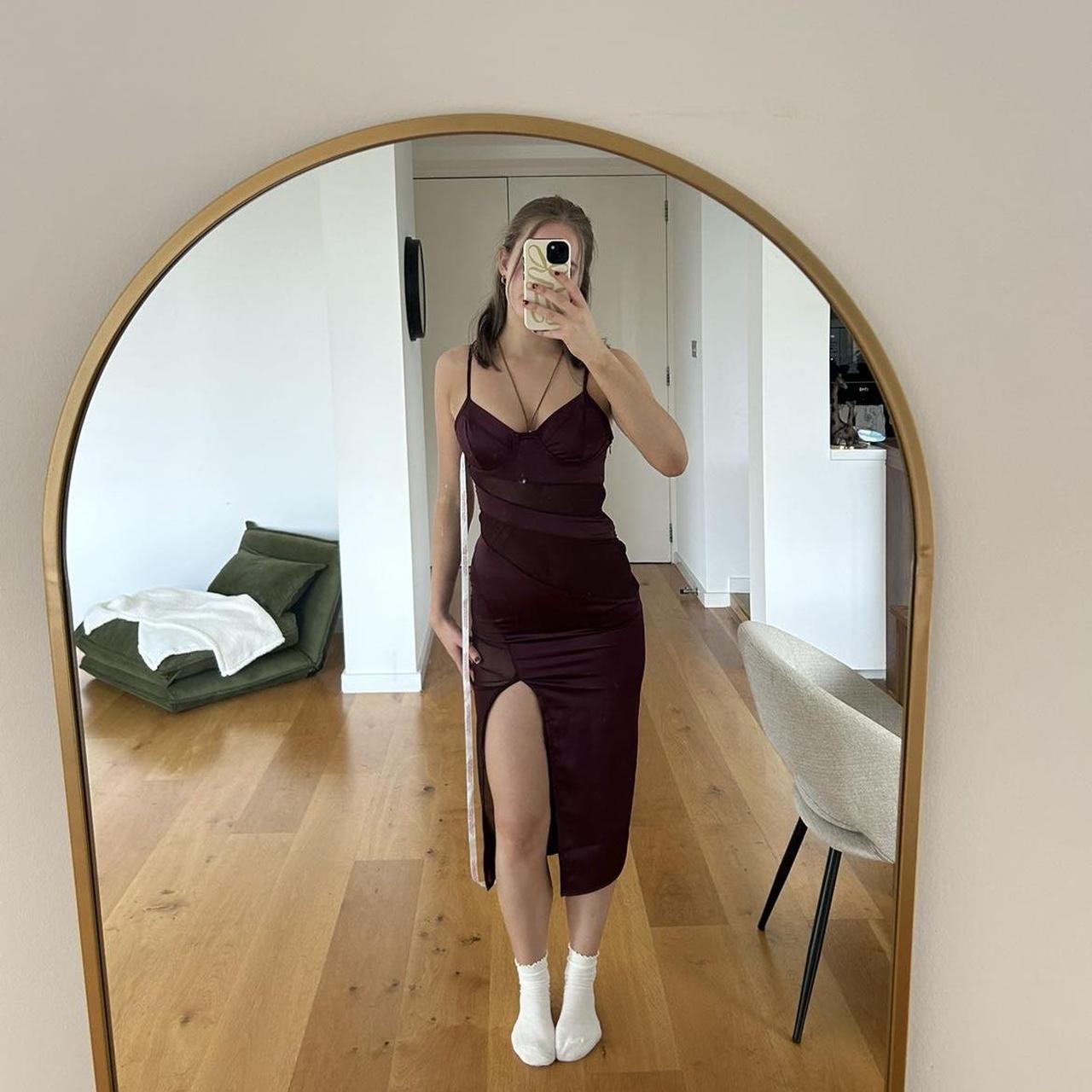 Missguided purple satin midi/maxi dress! Gorgeous... | Depop