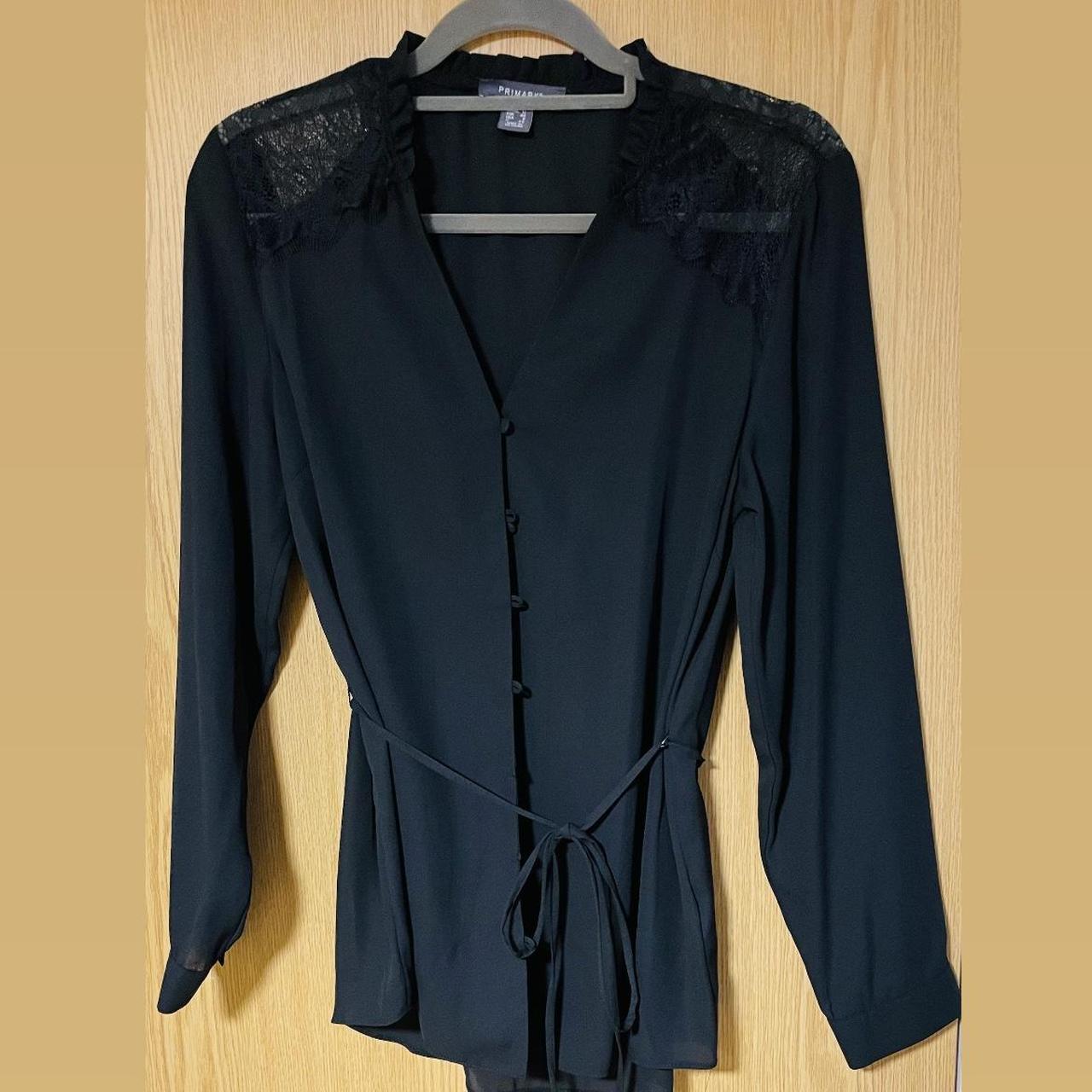 Black lacy blouse - Primark - Size 12 Comes with a... - Depop