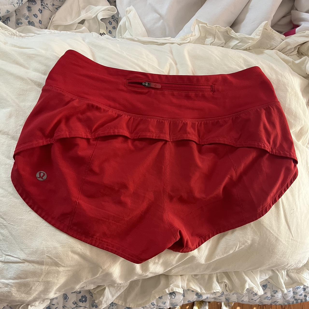 Lululemon Women's Red Shorts | Depop