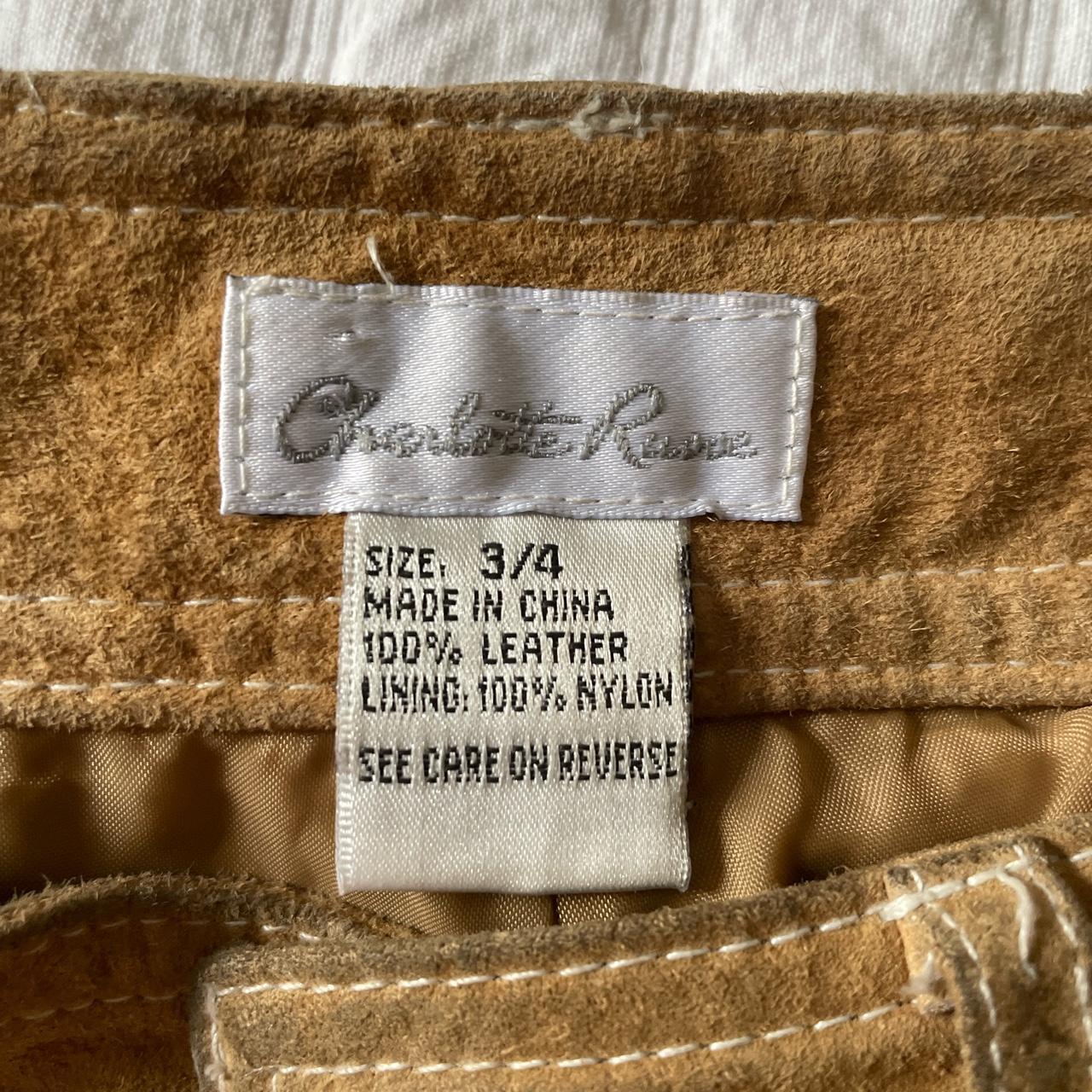 vintage preloved charlotte russe leather suede... | Depop