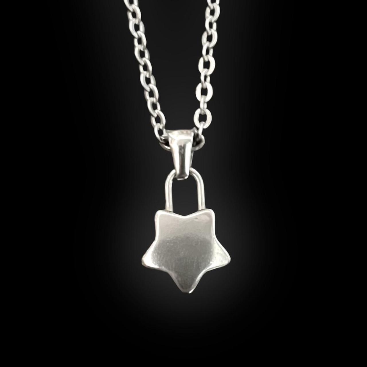 STAR NECKLACE / PADLOCK STAR NECKLACE | 100% STEEL... - Depop
