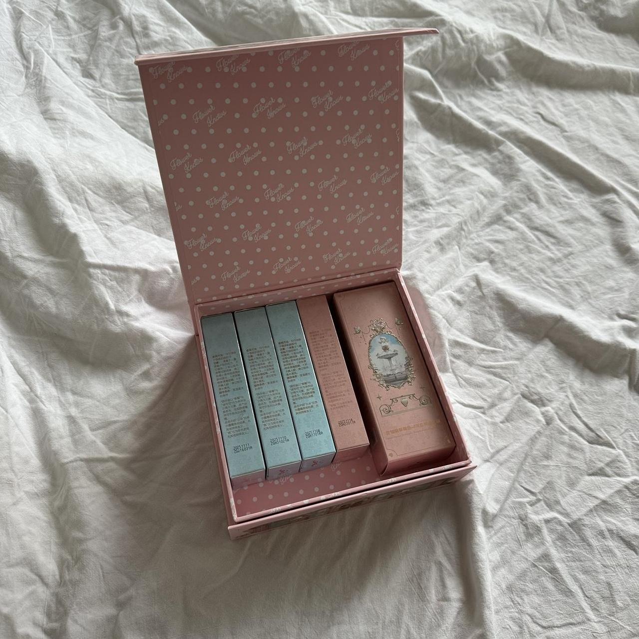 Flower Knows Lip Cream and Brush Box Set - four lip... - Depop