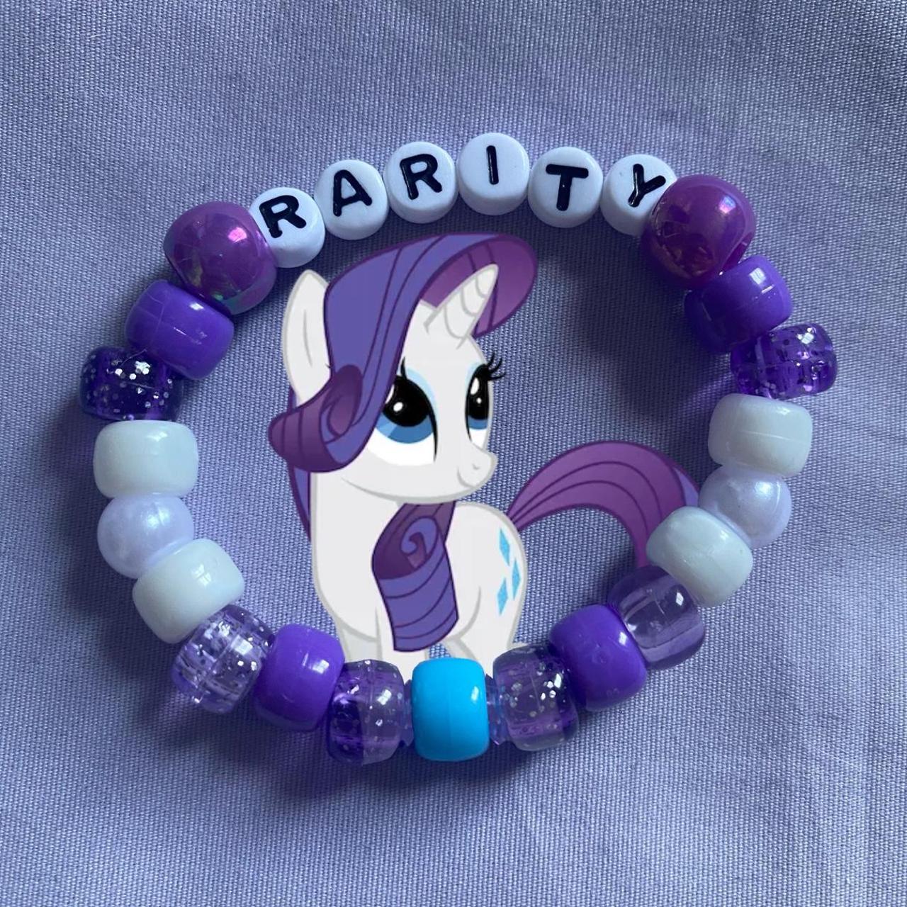 my little pony/mlp rarity inspired kandi/bead... - Depop
