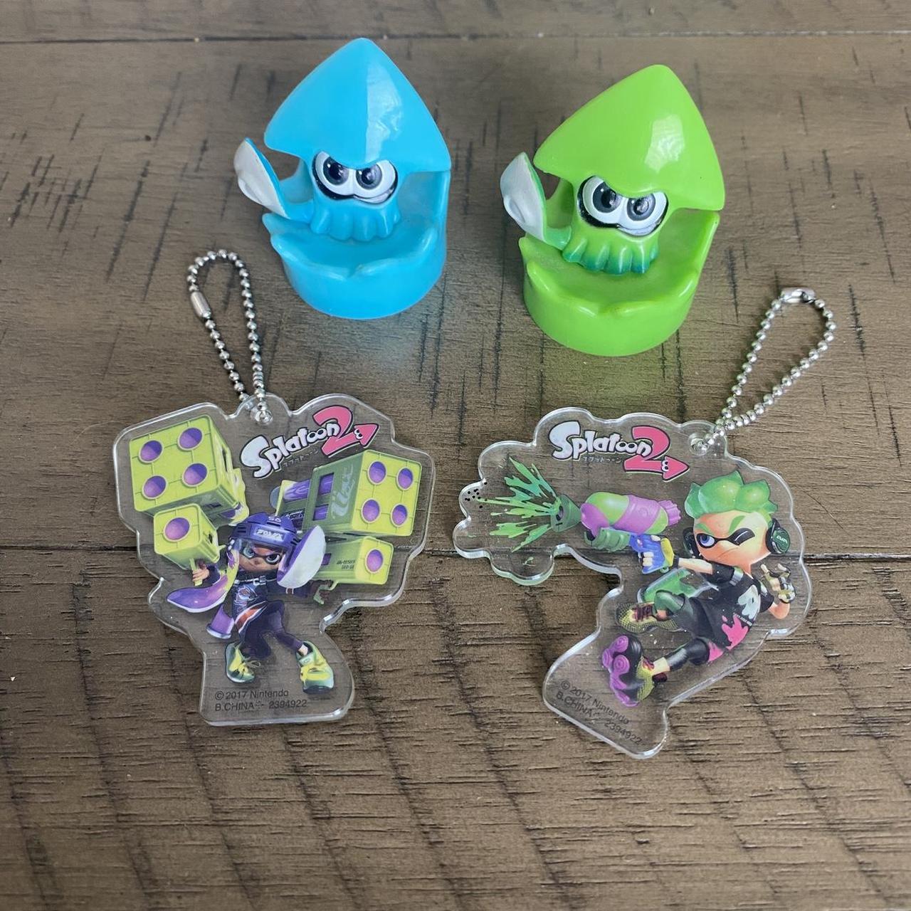 mini splatoon 2 trinkets bundle includes 2 squid... | Depop