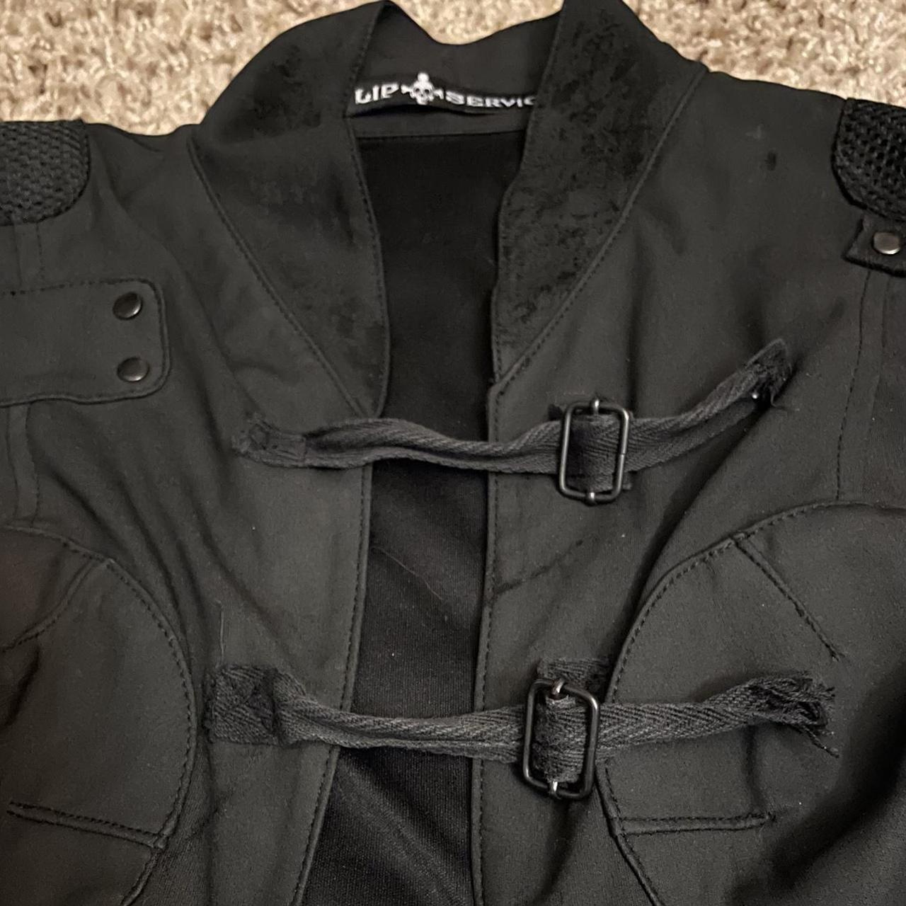 Lip Service Bio Threat II Crop Jacket Size... - Depop