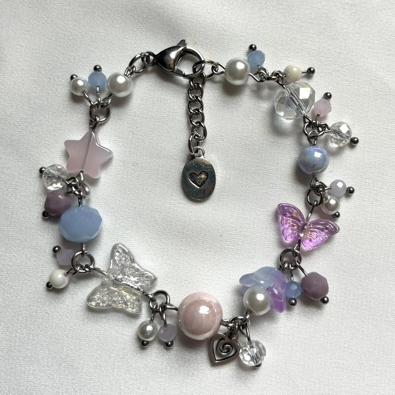 Fairytopia Clutter Bracelet Handmade with glass and... - Depop