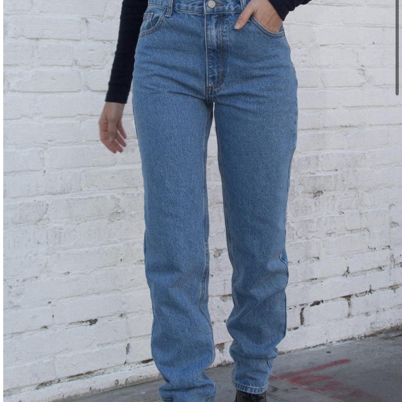 Brandy Melville Carly light wash jeans💙💙💙 Sold on... - Depop