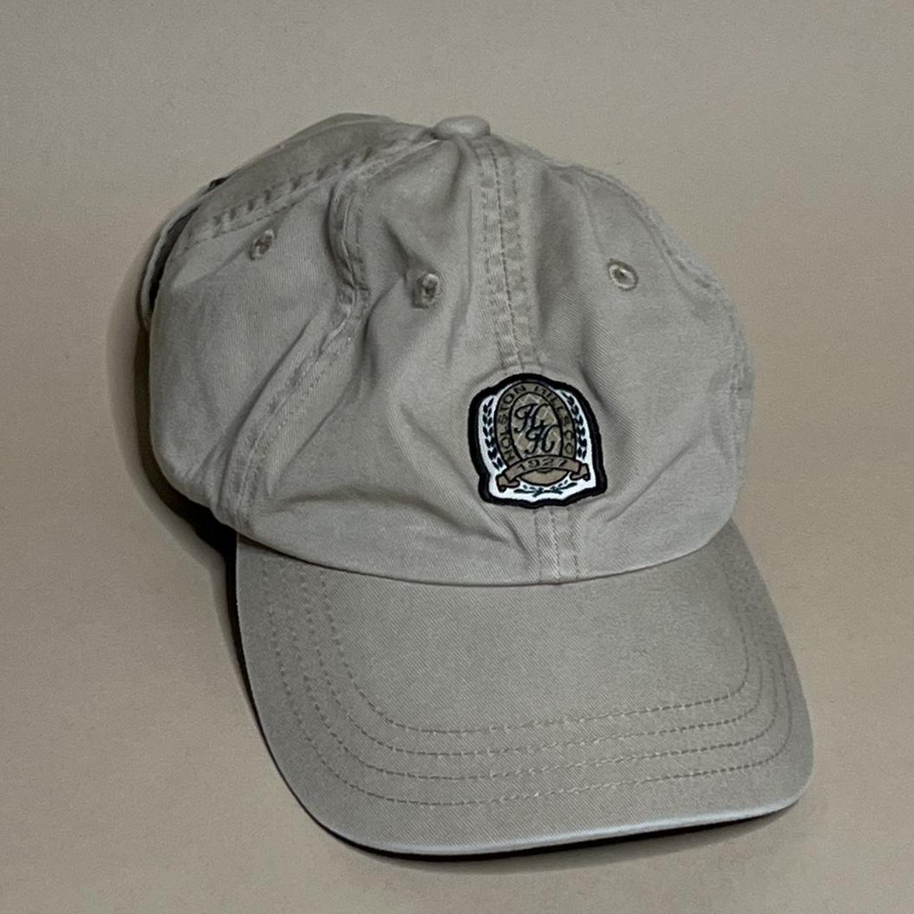vintage taupe country club baseball cap with... - Depop
