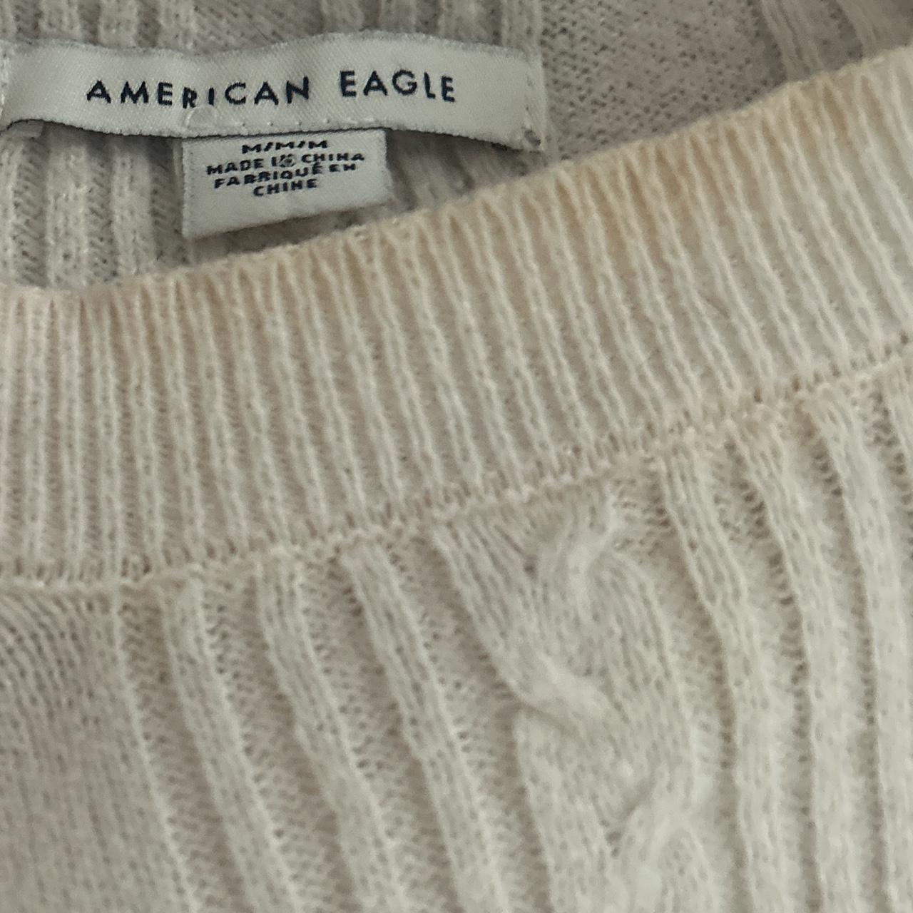 American Eagle White long sleeve NO PAYPAL... - Depop