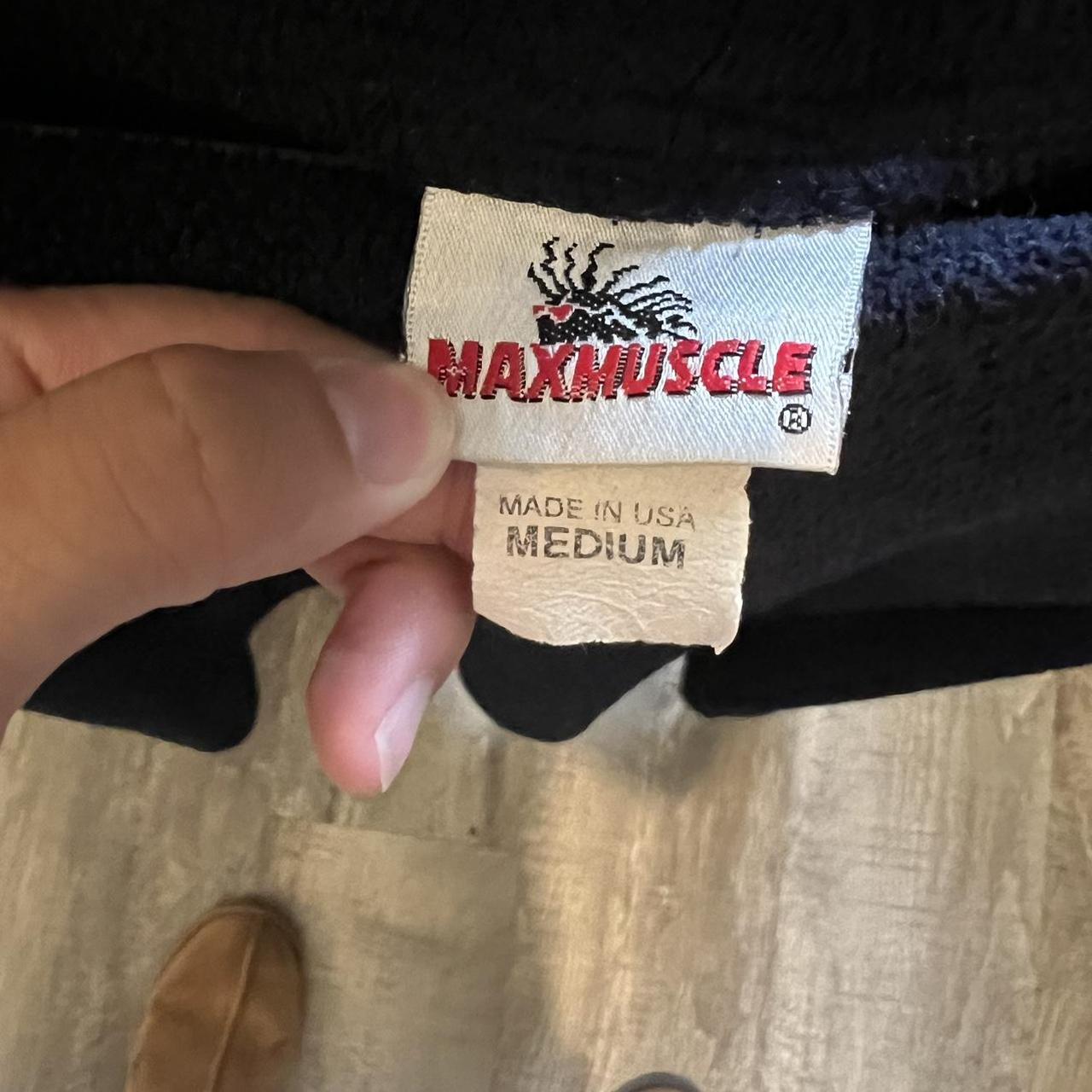 max muscle fuzzy crewneck - great condition -... - Depop