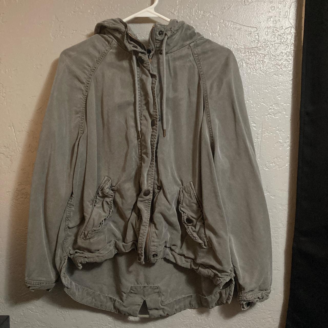 medium military green american eagle jacket // all... - Depop