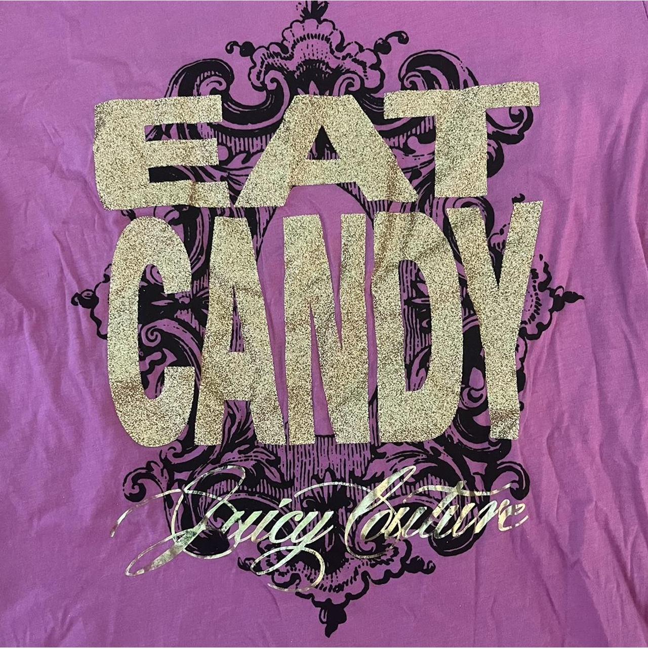 Eat Candy, y2k juicy couture t-shirt💘Love the color... - Depop