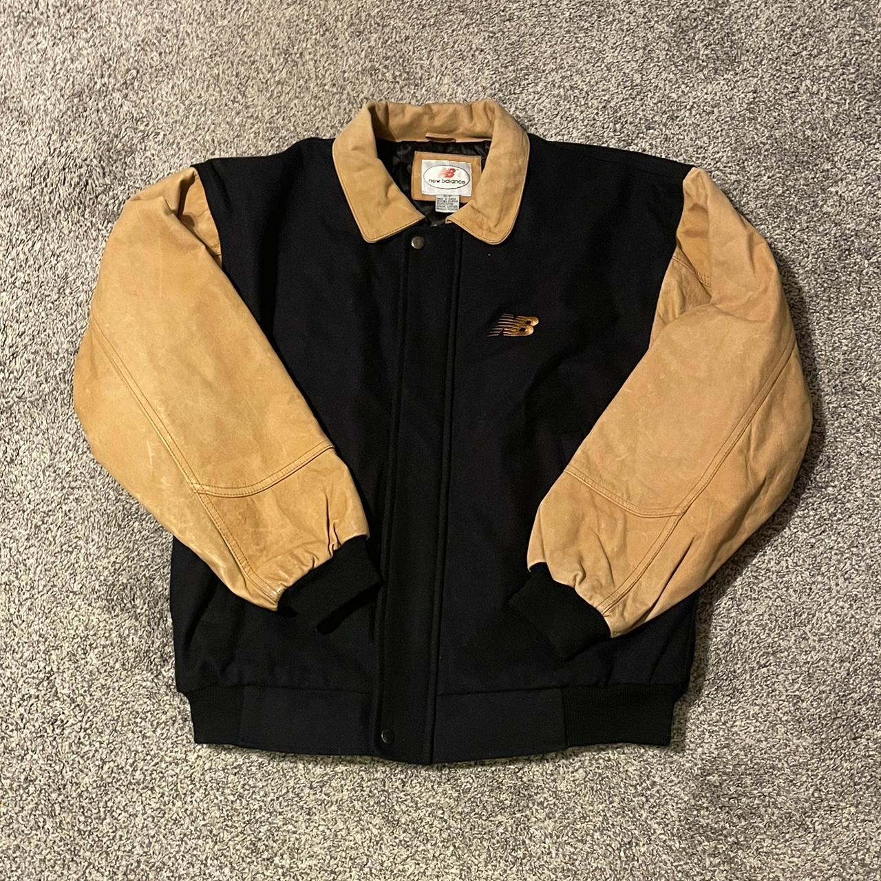 Vintage New Balance Varisty Esque Jacket Size S Near... - Depop