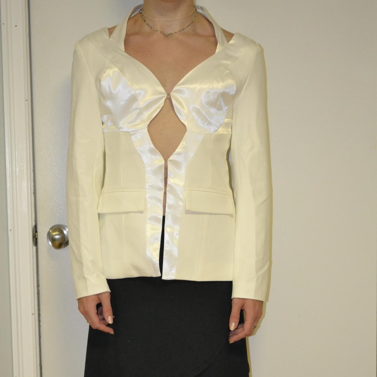 white sexy classy akira blazer. perfect for any of... - Depop