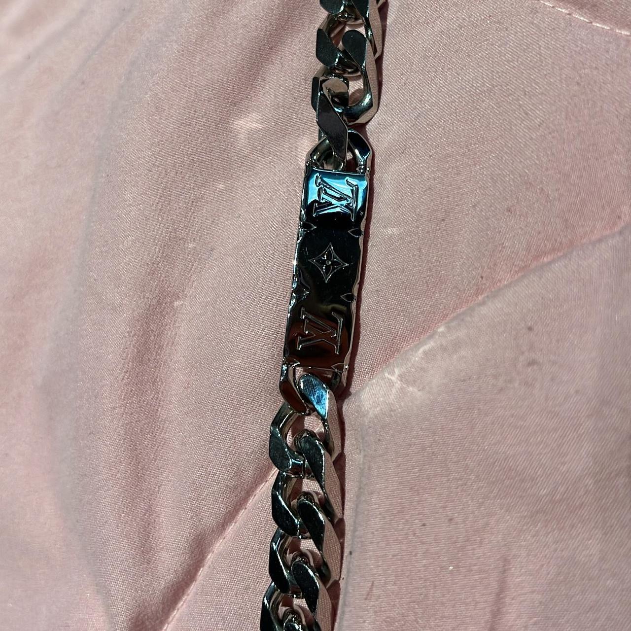 LV Monogram Chain Bracelet; note this is a MENS... - Depop