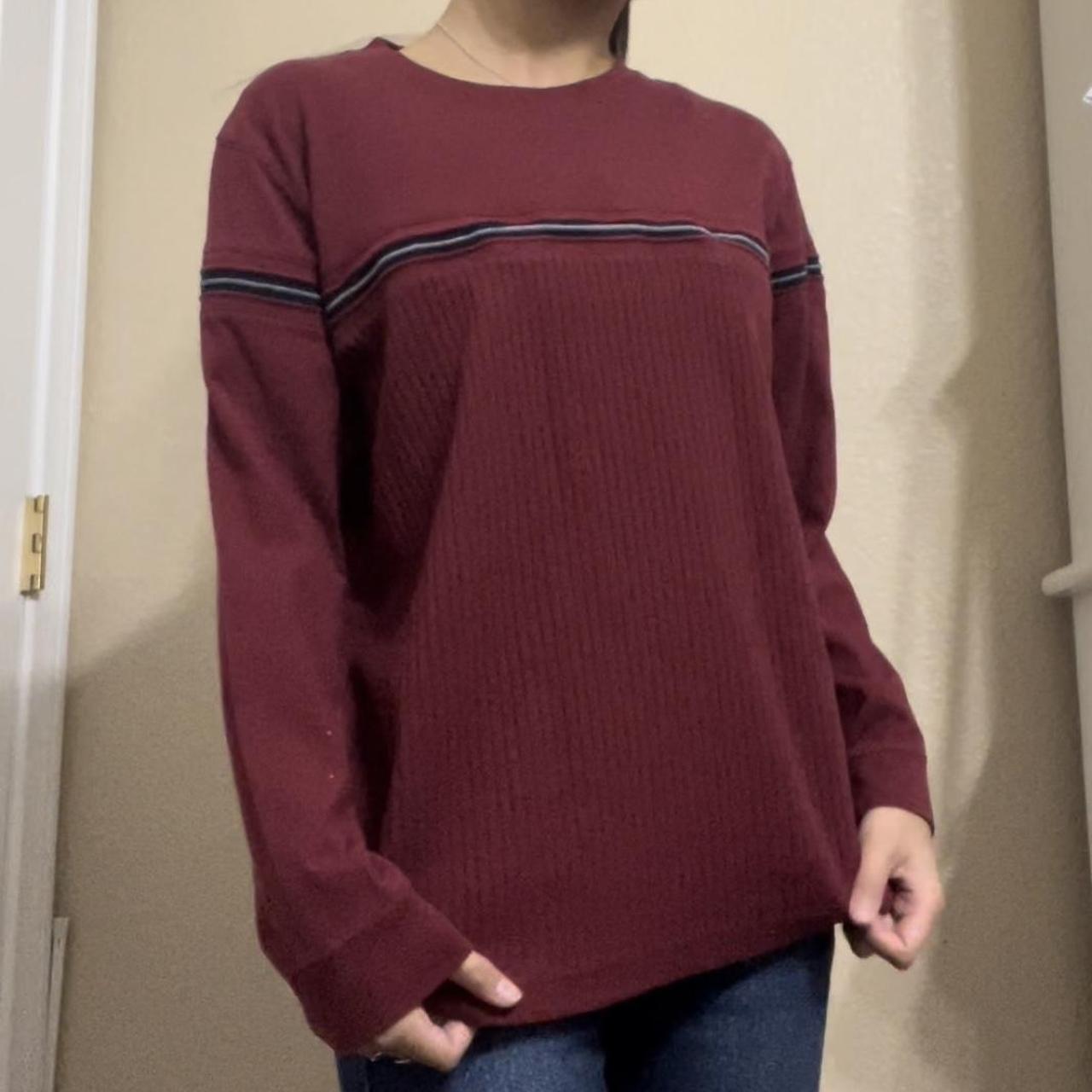 (branded for exposure) Dark red sweater by the brand... - Depop