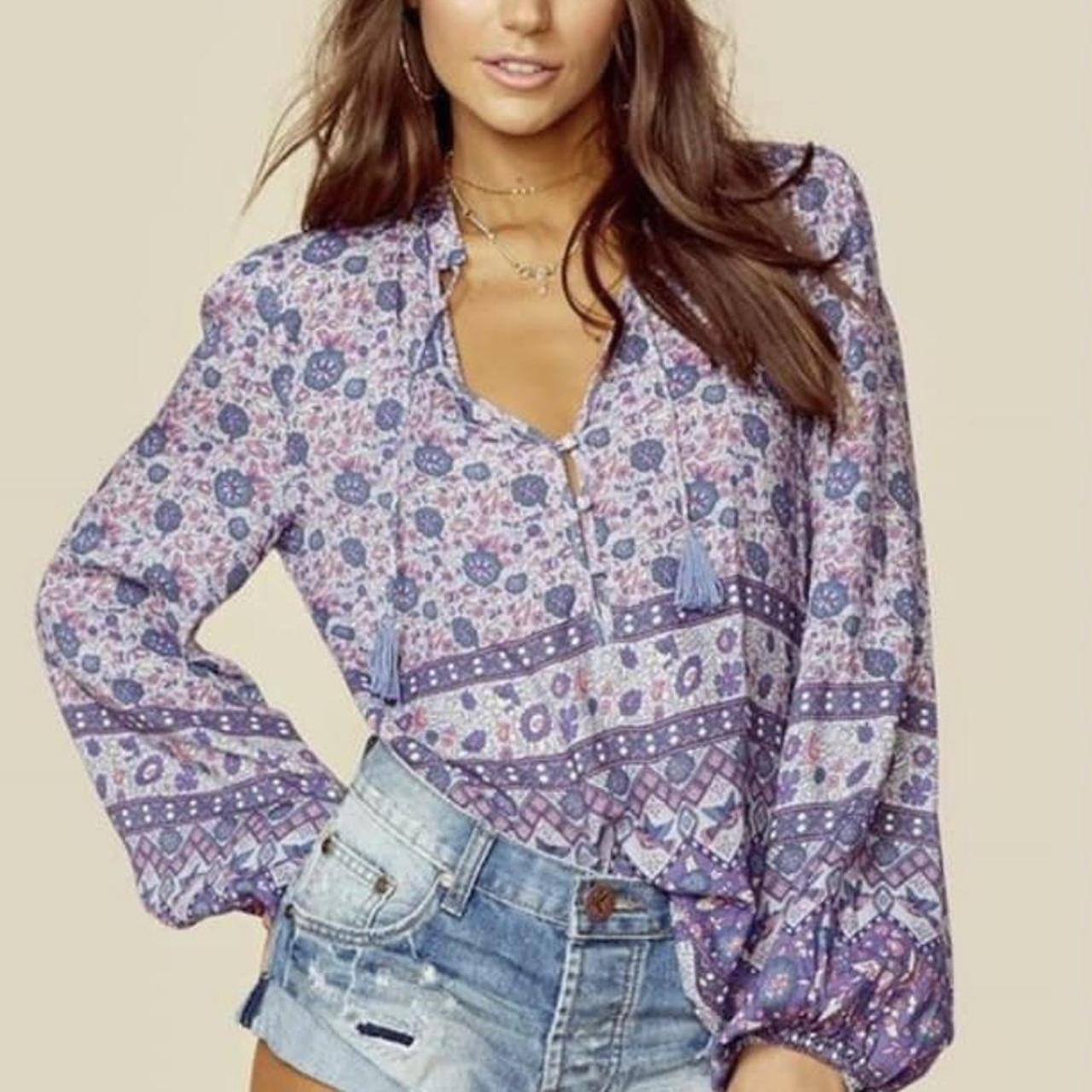 Spell kombi blouse size XS excellent vintage... - Depop