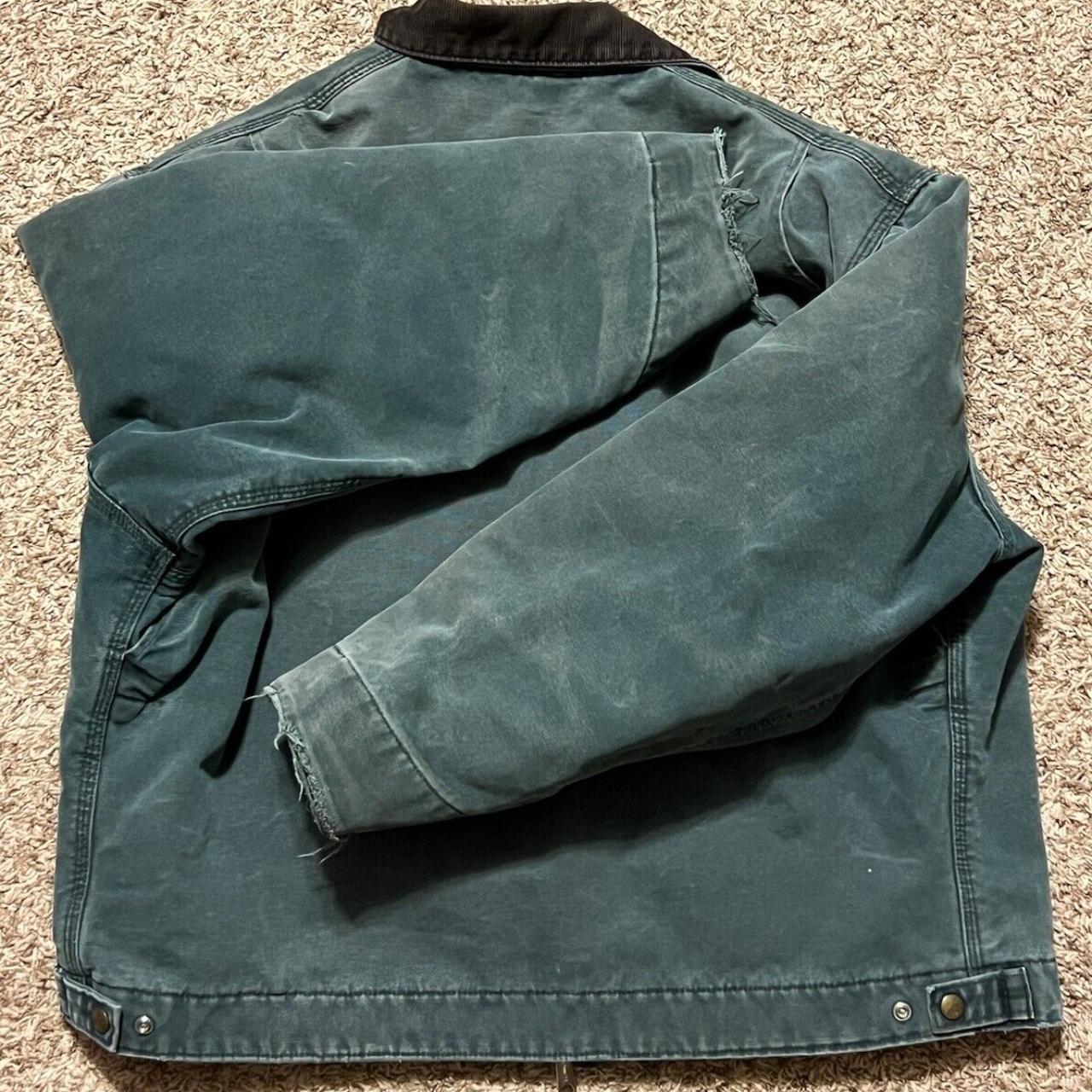 USA Carhartt Detroit Jacket Large J43 J97 Moss Green... - Depop