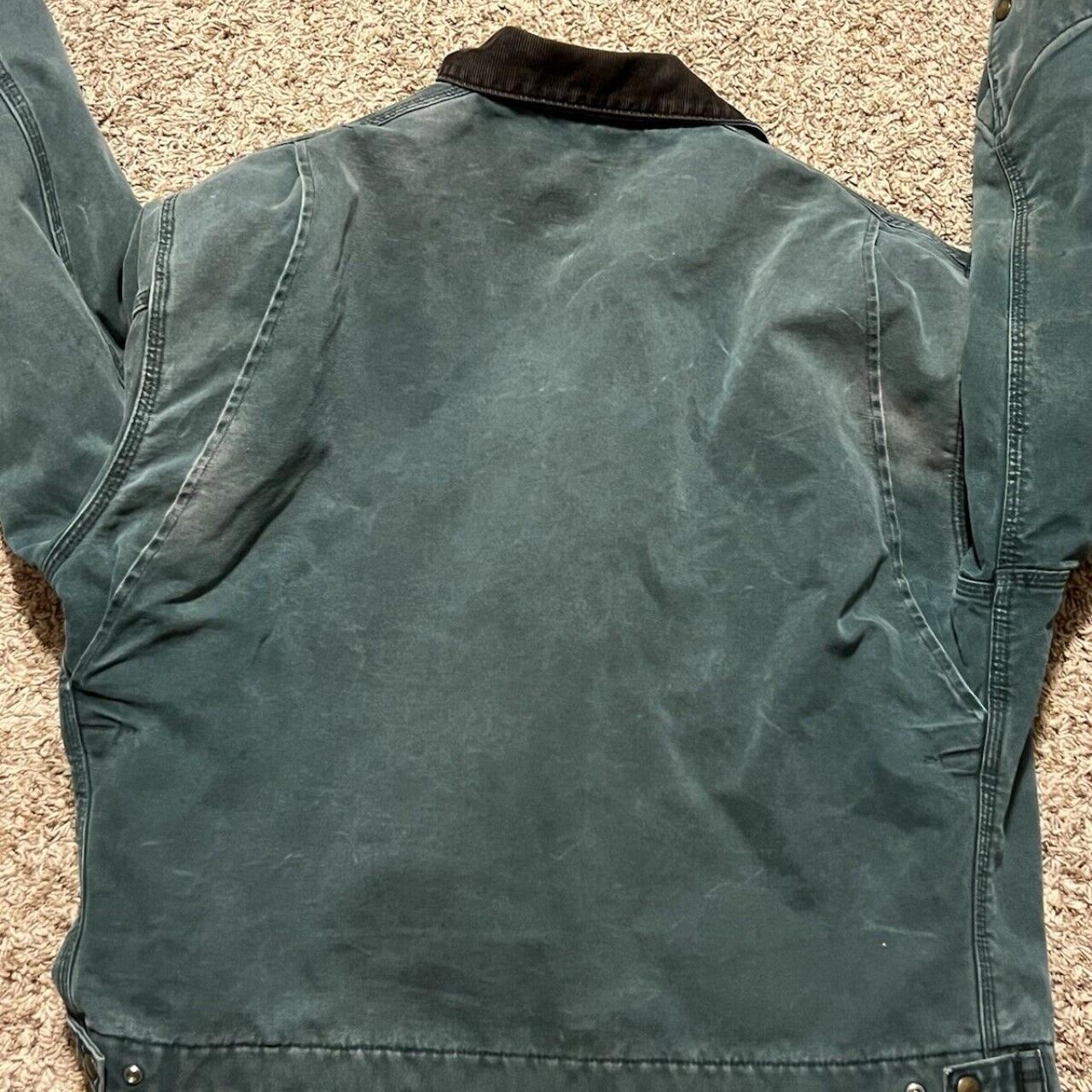 USA Carhartt Detroit Jacket Large J43 J97 Moss Green... - Depop