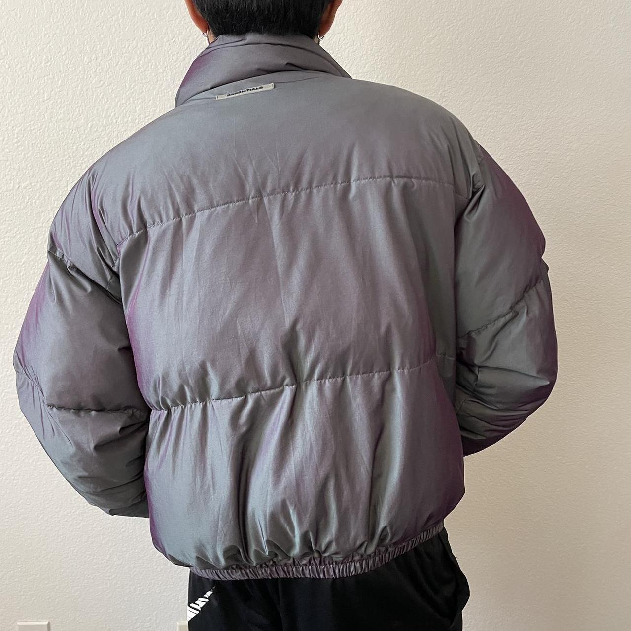 FOG Essentials Reflective Iridescent 3M Puffer... - Depop