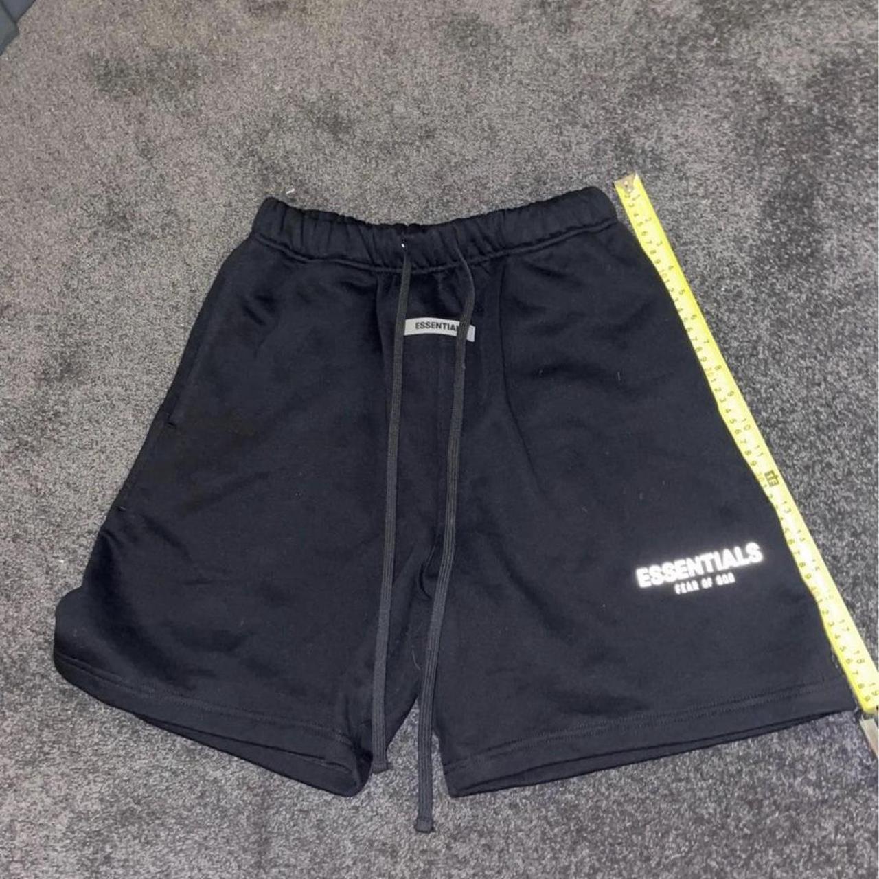 medium essentials shorts !! never worn still with... - Depop