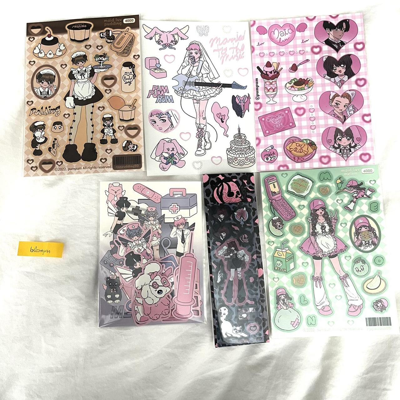 6 sticker sheets includes: everything in... - Depop