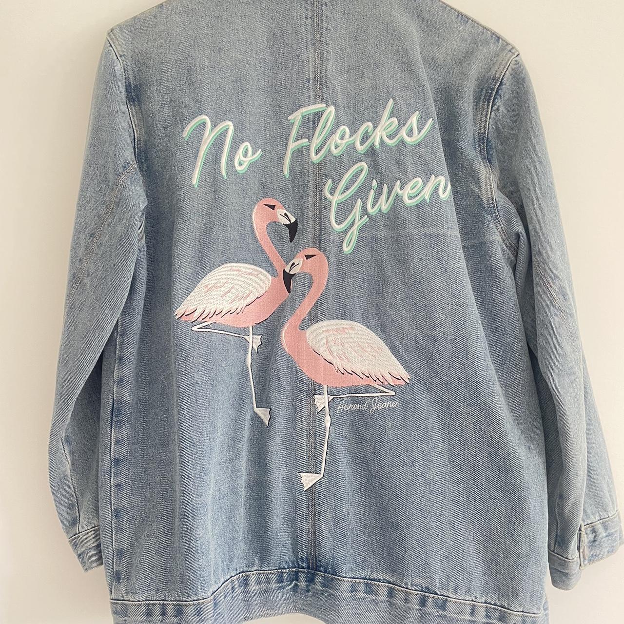A Brand No Flocks Given Denim Jacket Size 6 | Depop