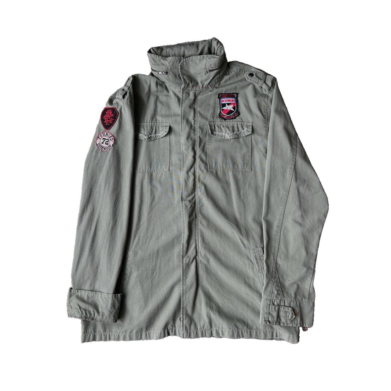 Vintage Retro Essendon Bombers Jacket / Trench... - Depop