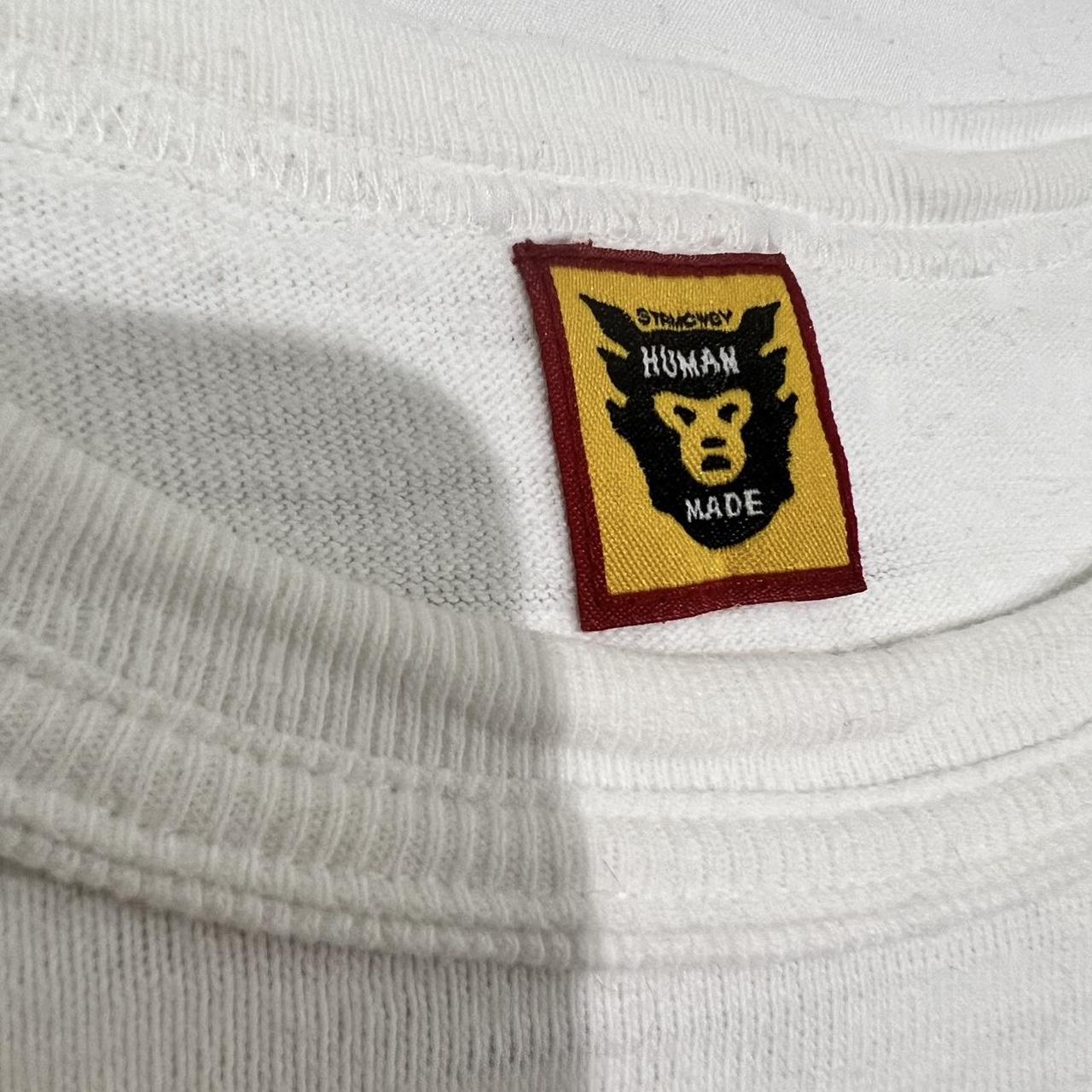 Human Made Men's White and Red T-shirt | Depop