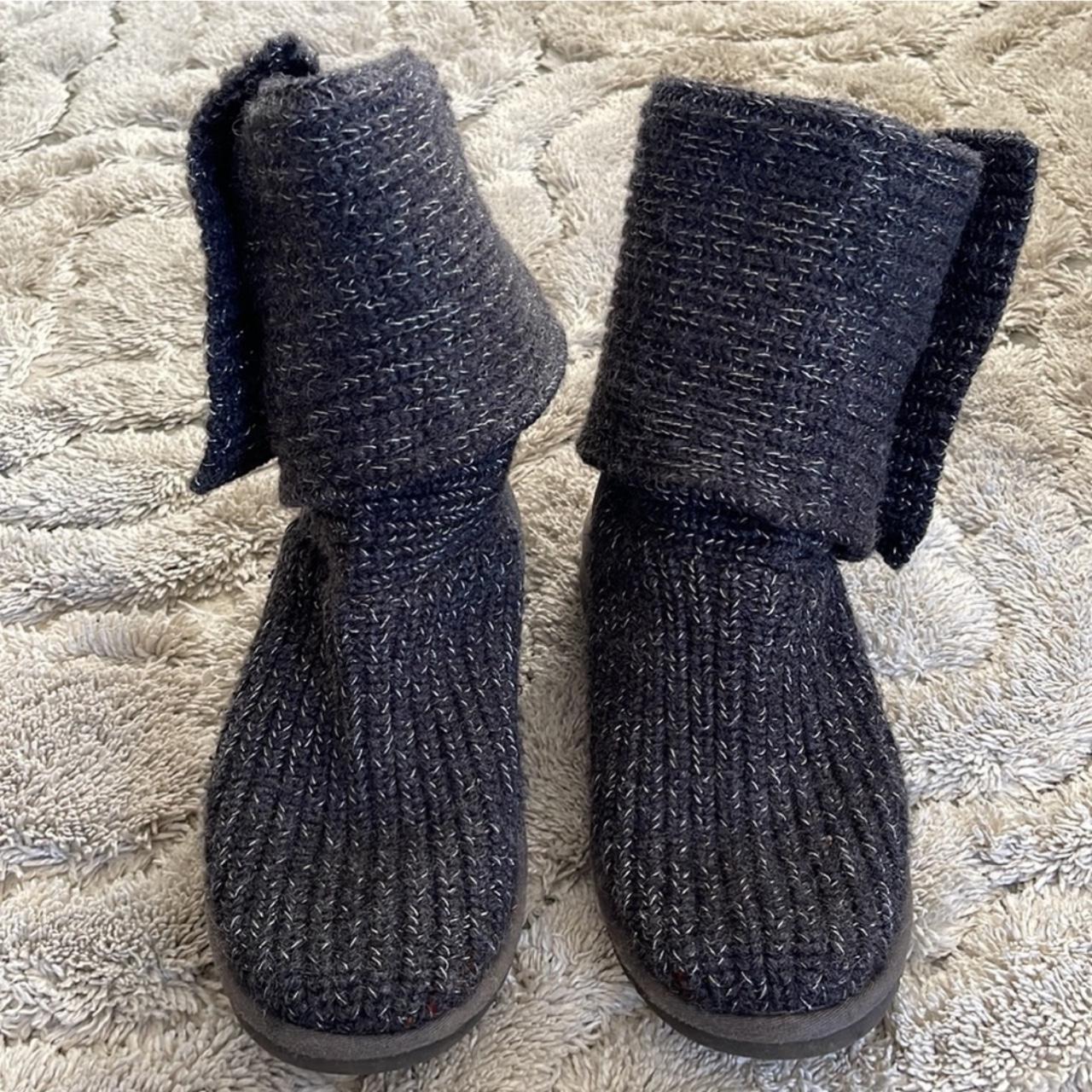 Ugg Cardy Metallic Gray Silver Pre-Loved Some signs... - Depop